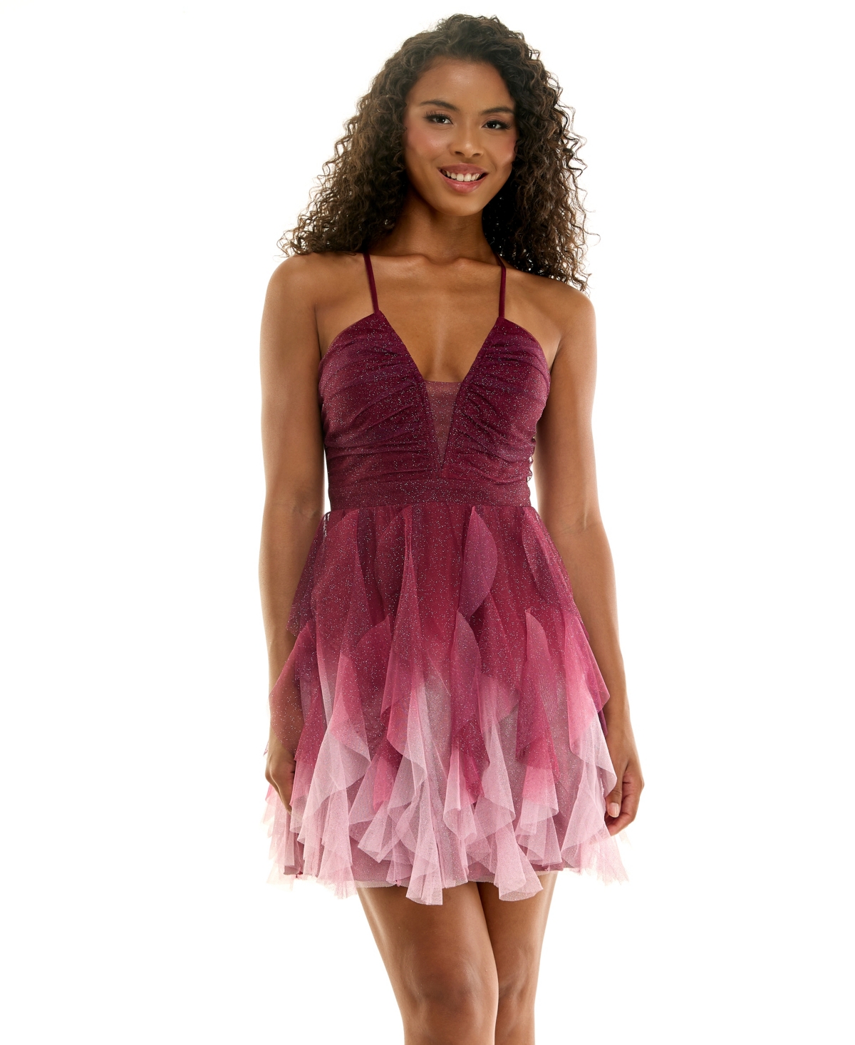 Click here for pear culture Juniors V-Neck Dress - Stawberry pink prices