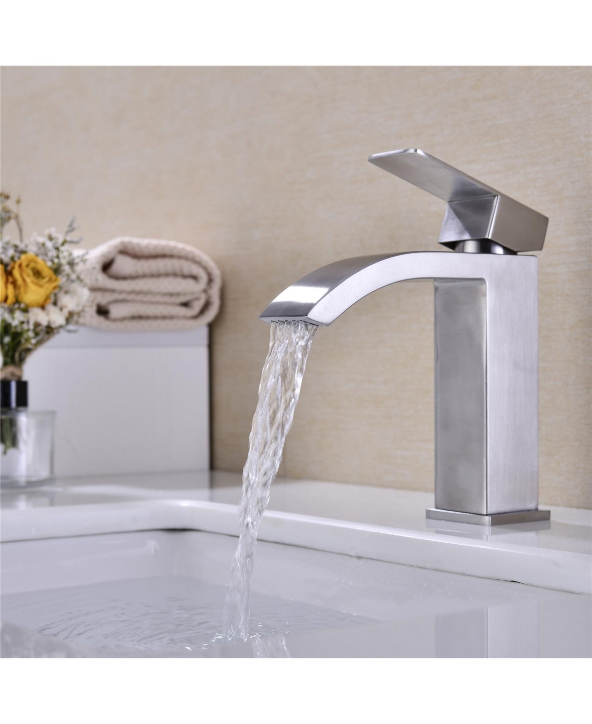 Click here for Phying Waterfall Spout Bathroom Sink Single Handle... prices