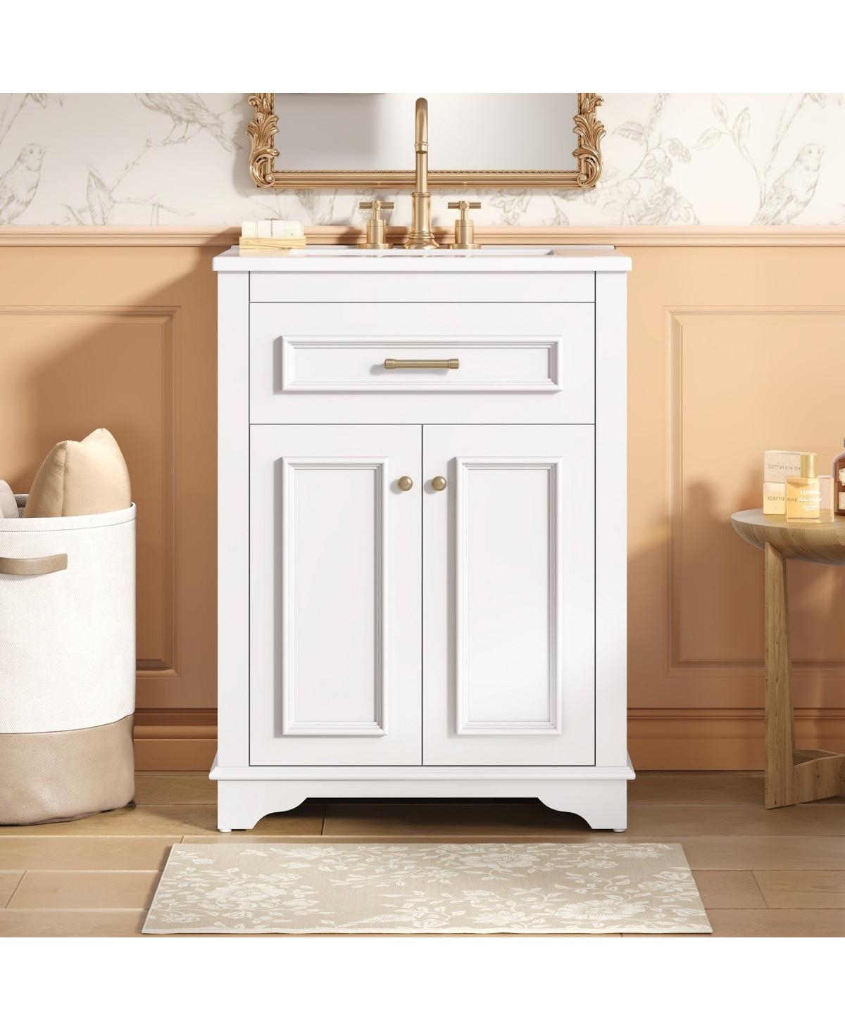 Click here for Thirtypeachy 24 Modern Bathroom Vanity With Cerami... prices