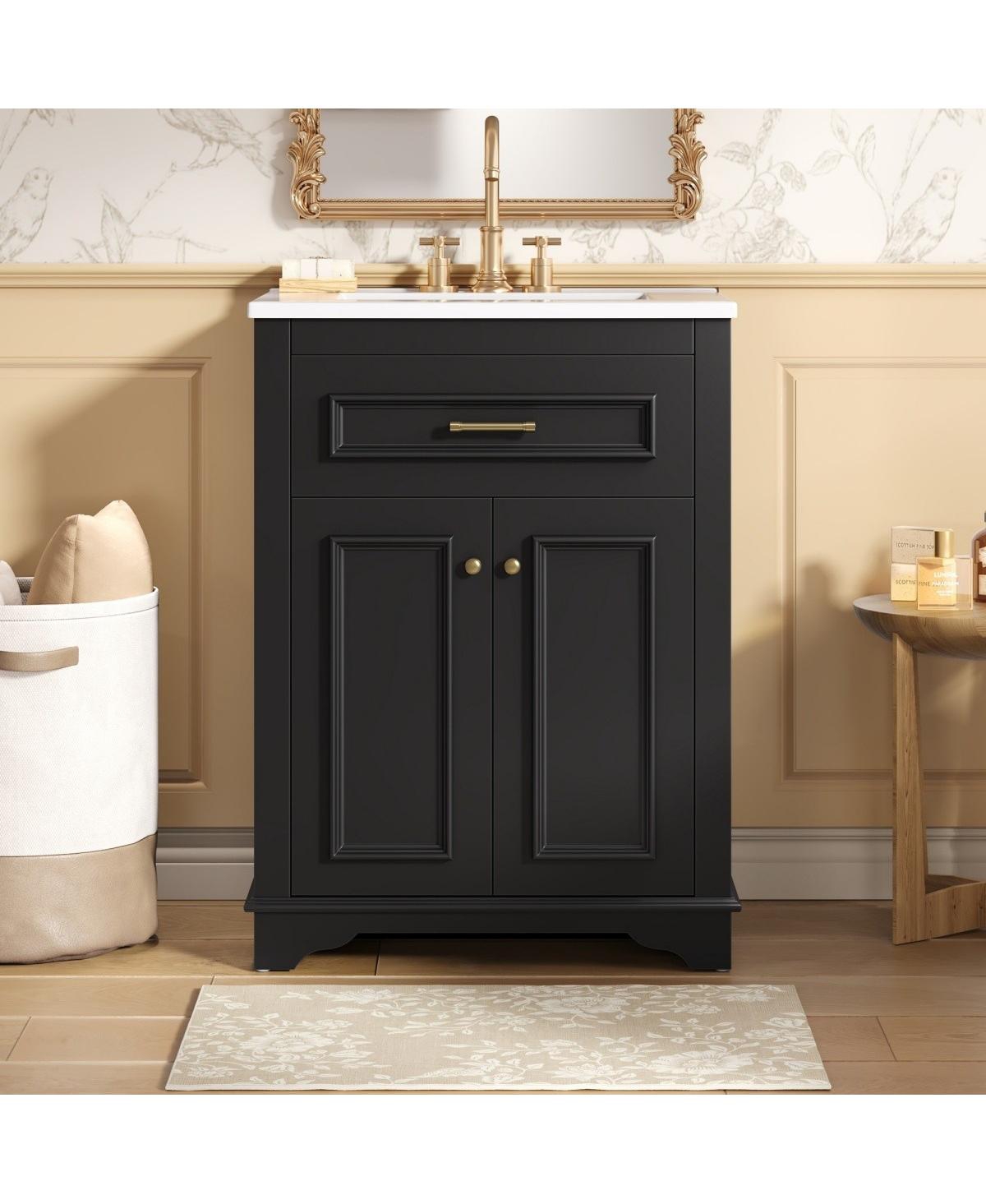 Click here for Thirtypeachy 24 Modern Bathroom Vanity With Cerami... prices