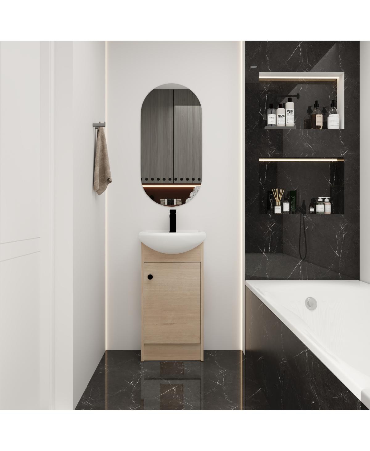 Click here for Sillysis 18 Inch Freestanding Bathroom Vanity with... prices