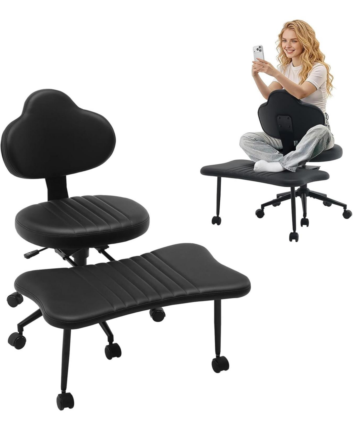 Click here for gaomon Ergonomic Cross Legged Chair  360 Degree Sw... prices
