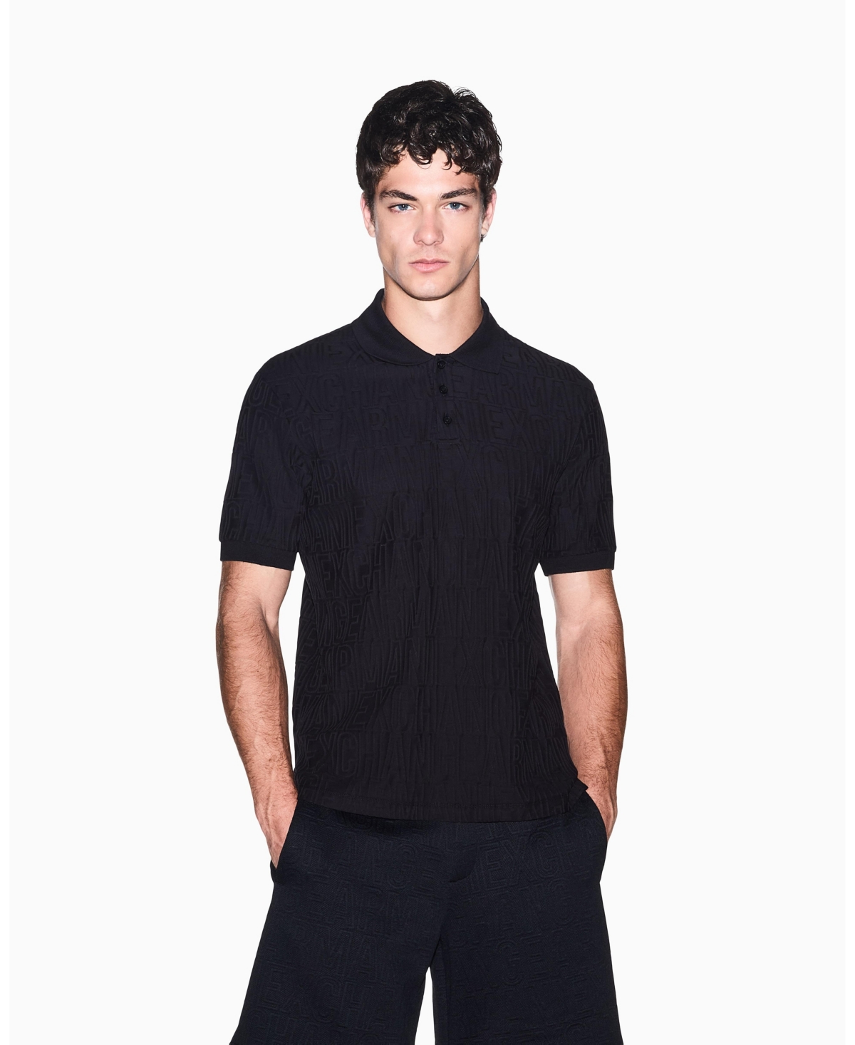 Click here for A|X Armani Exchange Mens Mercerized Jacquard Cotto... prices