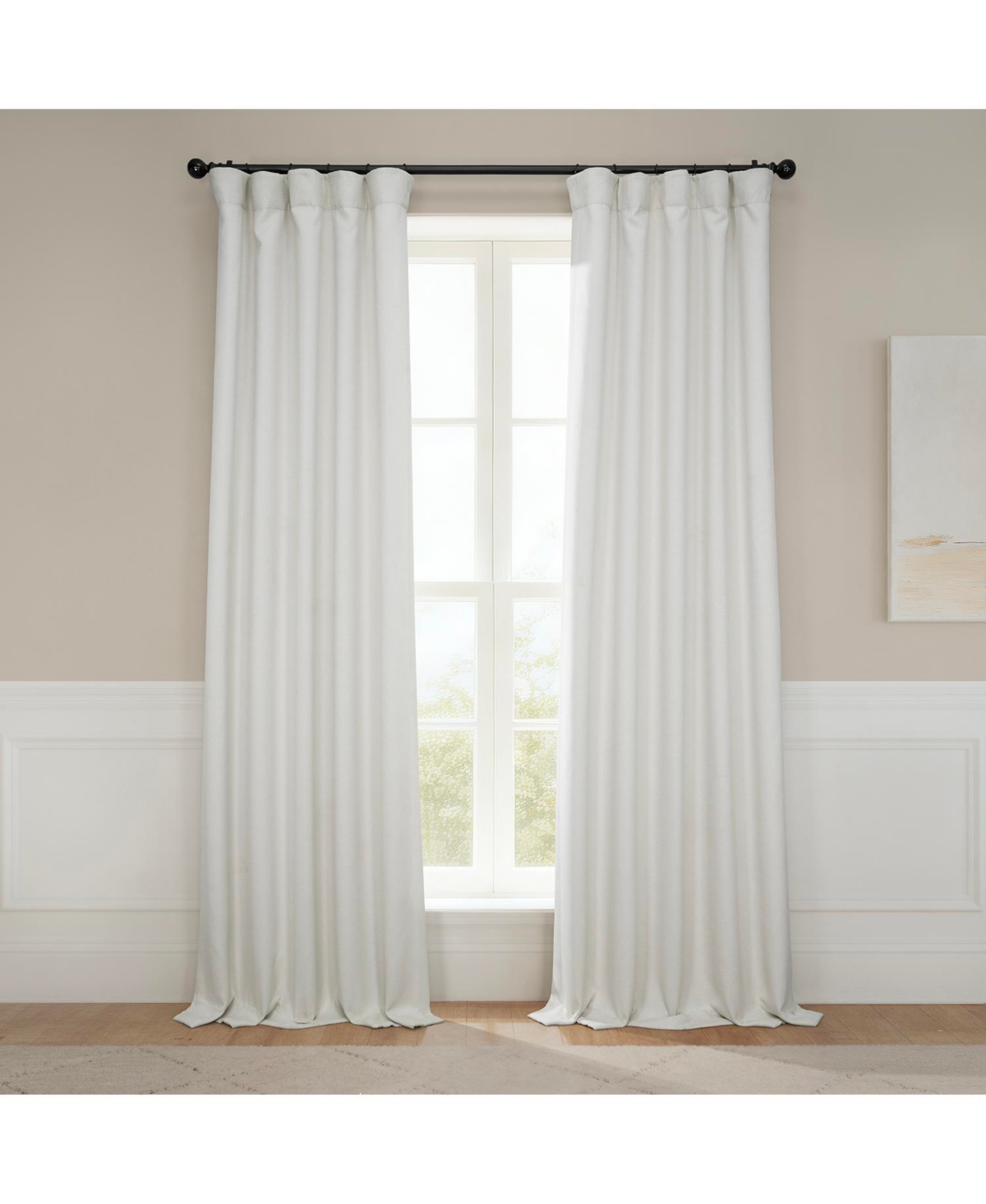 Click here for Half Price Drapes Textured Faux Linen Room Darkeni... prices