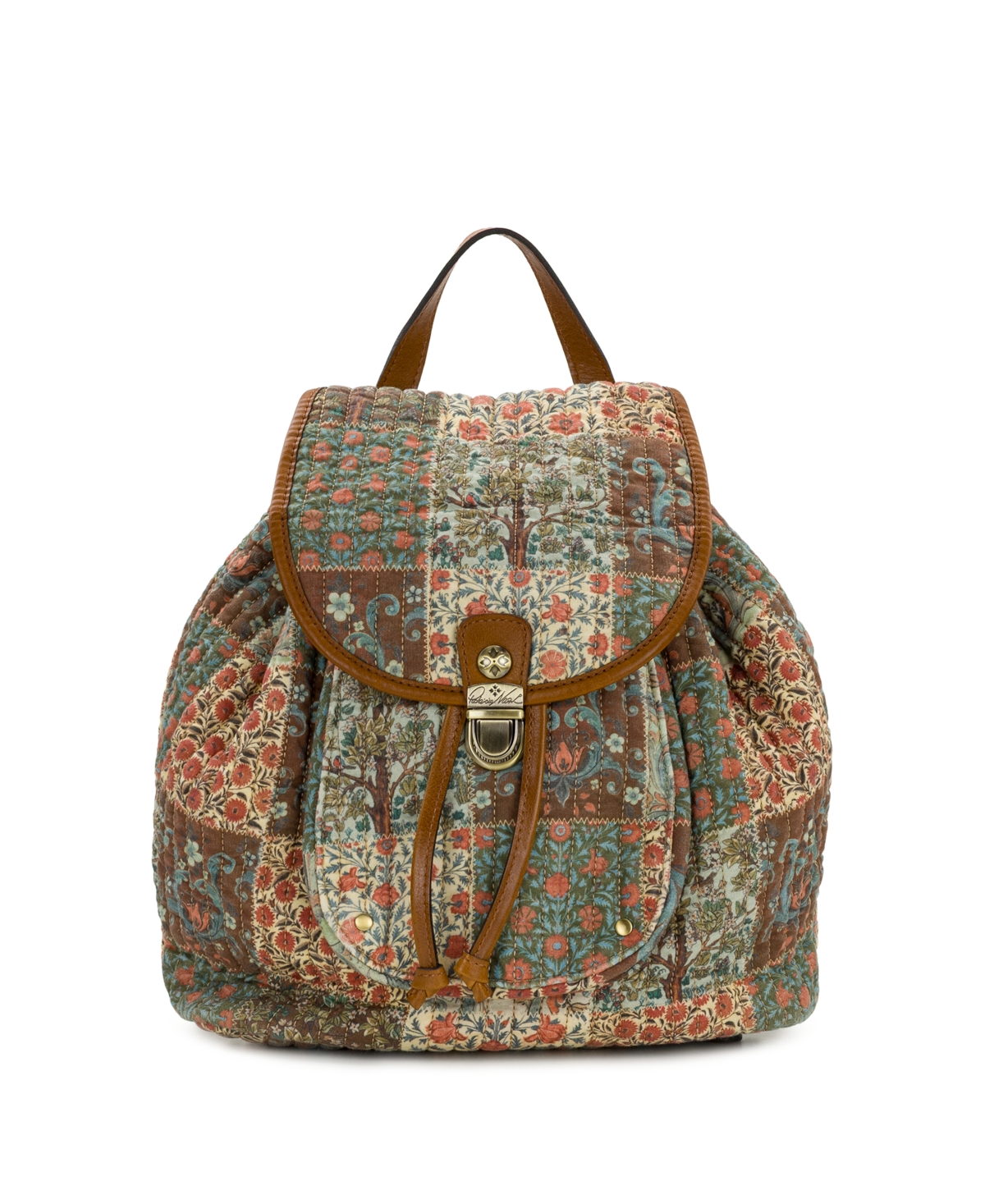 Click here for Patricia Nash Arezzo Nordic Patchwork Cotton Backp... prices