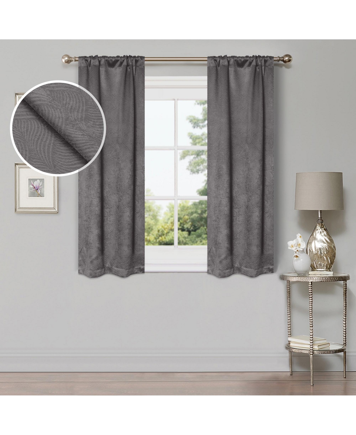 Click here for Superior Wave Geometric Washable Room Darkening Bl... prices