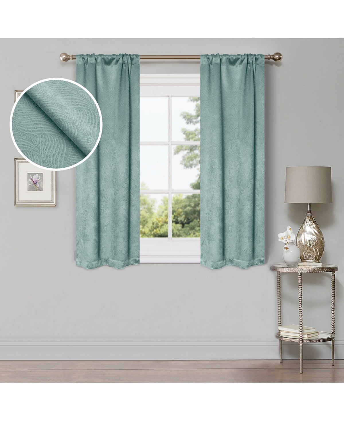 Click here for Superior Wave Geometric Washable Room Darkening Bl... prices