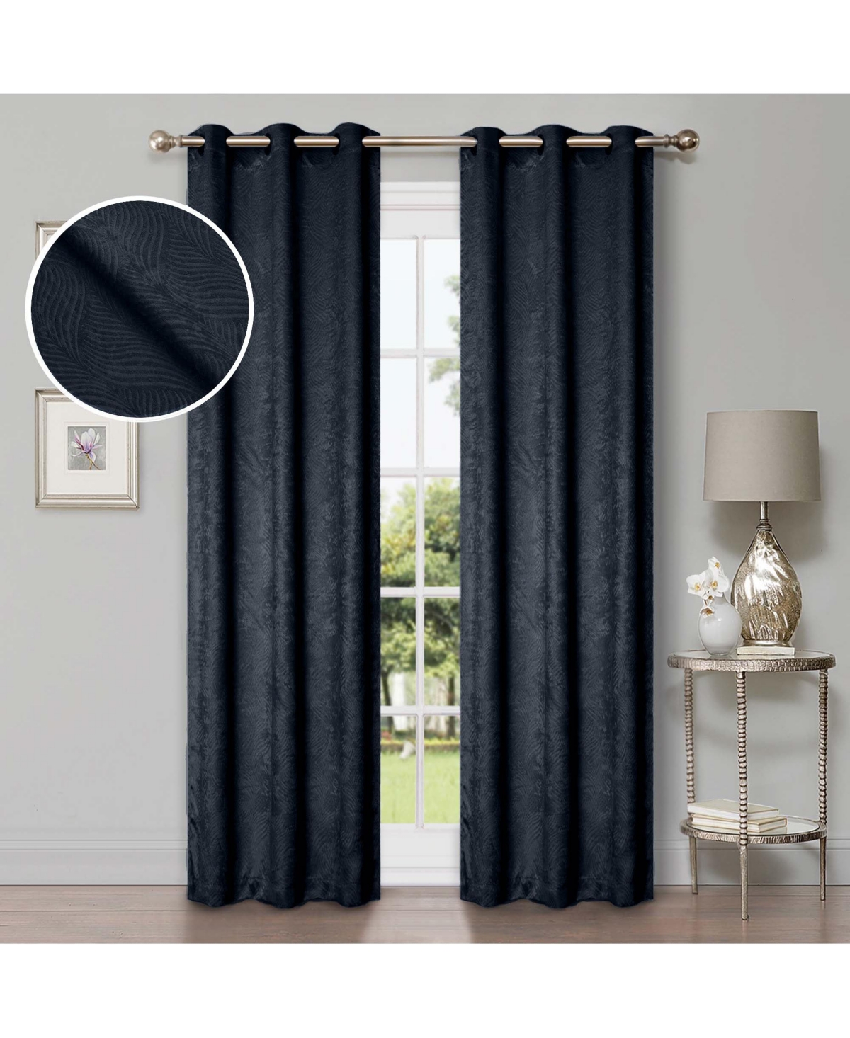 Click here for Superior Wave Geometric Washable Room Darkening Bl... prices