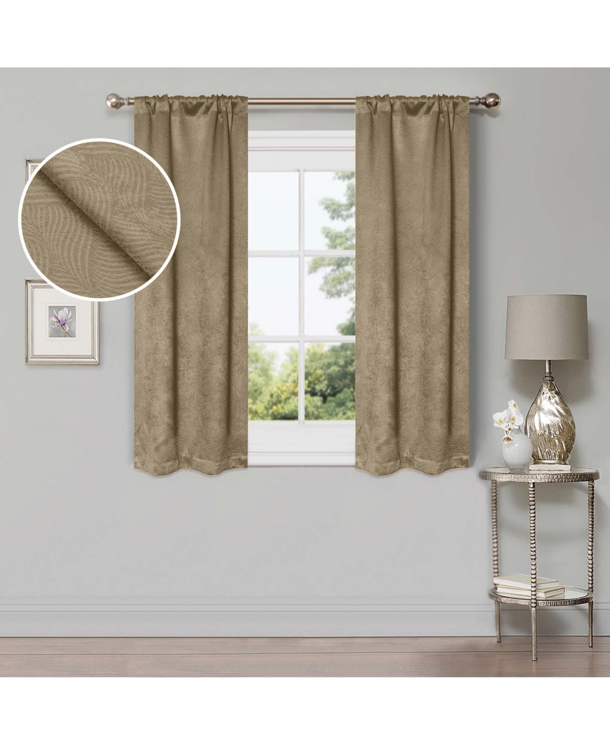 Click here for Superior Wave Geometric Washable Room Darkening Bl... prices
