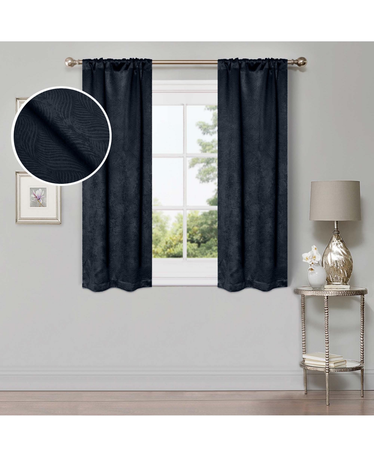 Click here for Superior Wave Geometric Washable Room Darkening Bl... prices