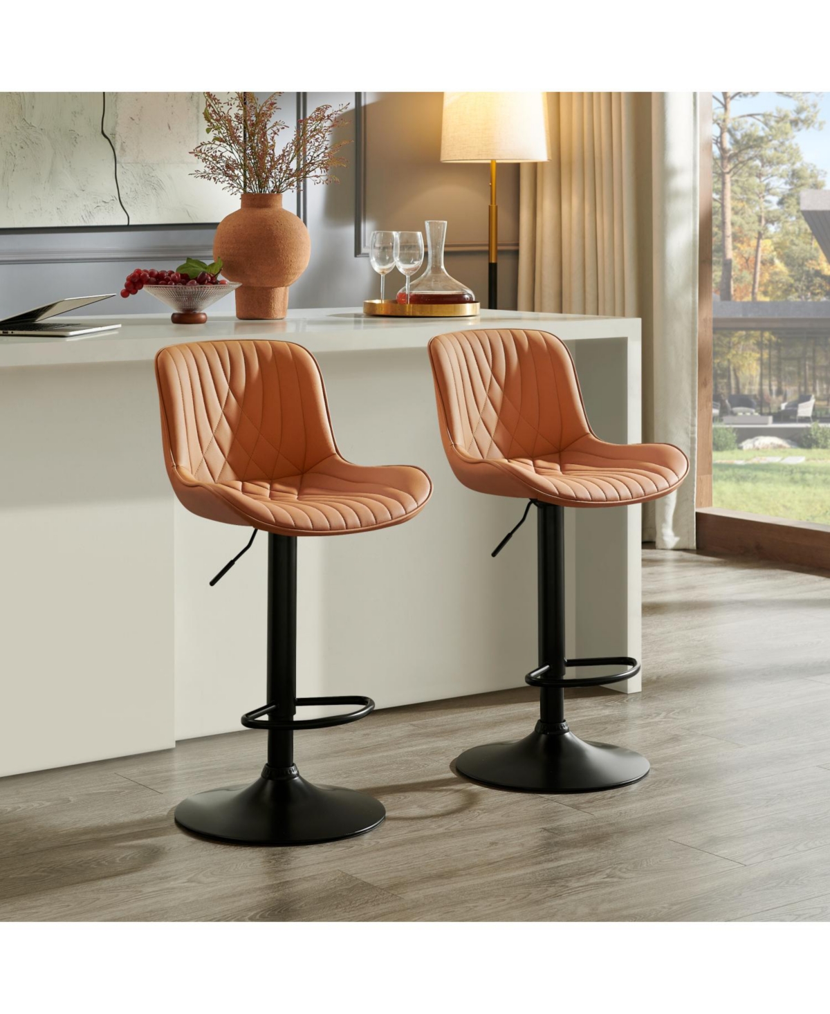Click here for Rainsken Contemporary Adjustable Barstool Set of 2... prices