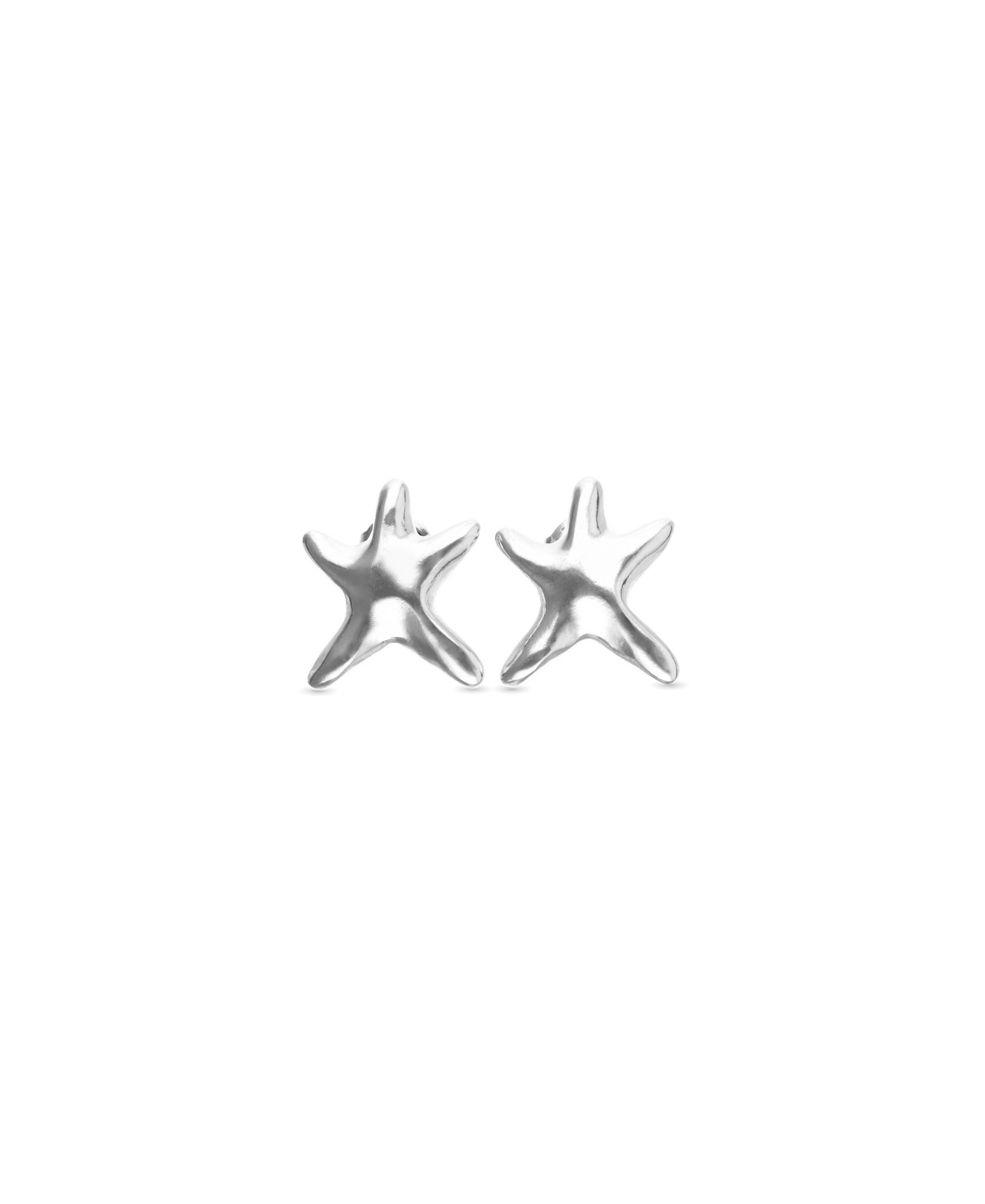 Click here for UNOde50 Small Silver-tone Star Earrings prices