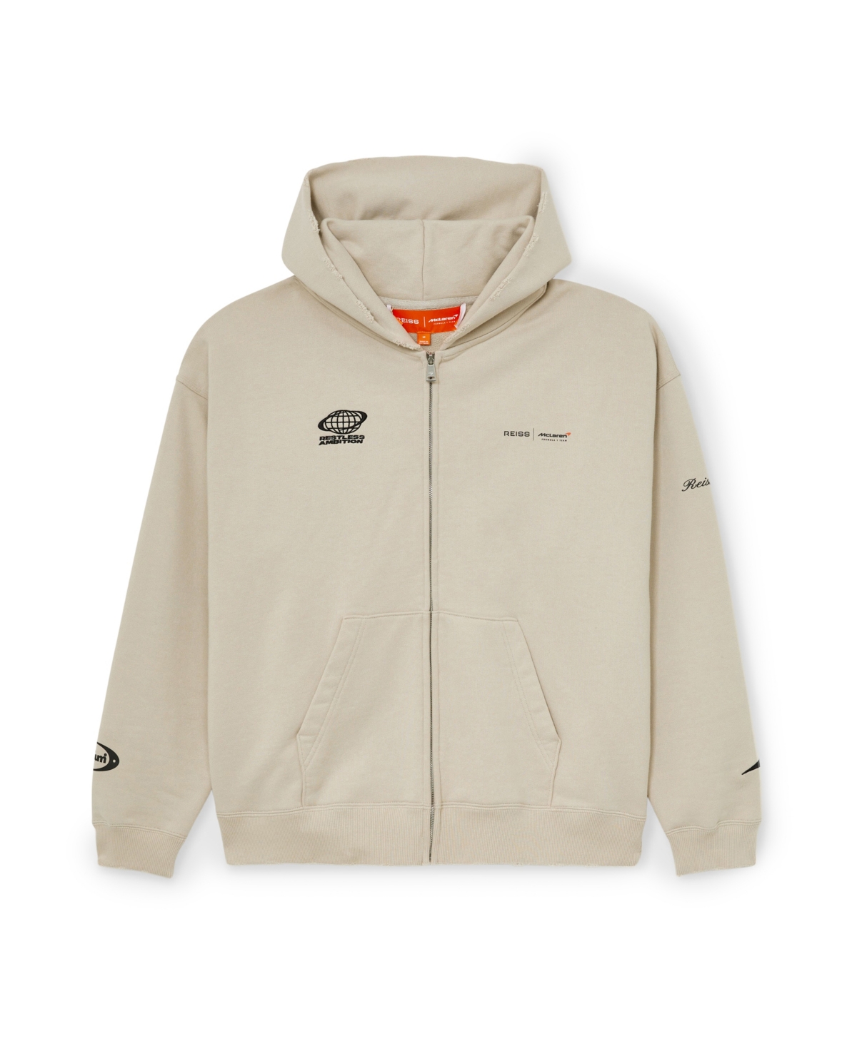 Click here for Reiss Mens Ashlam Zip Through Motorsport Embroider... prices