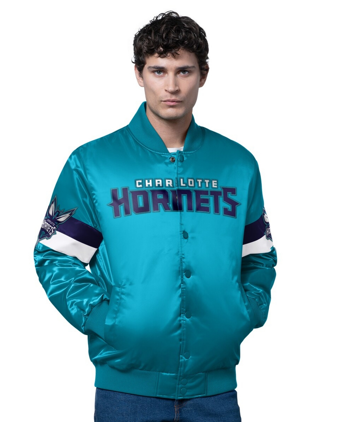 Click here for Starter Mens Teal Charlotte Hornets Triple Option... prices