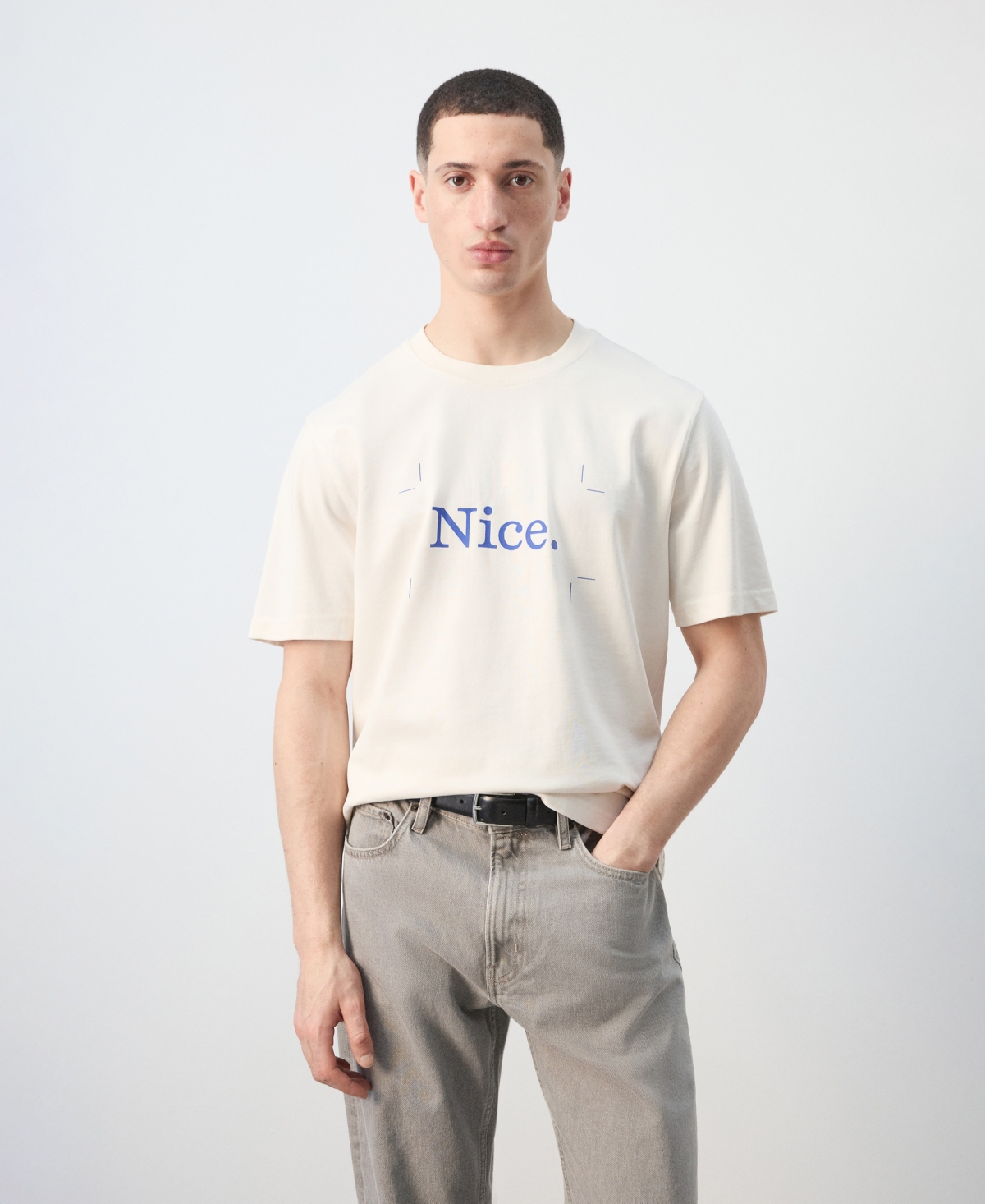Click here for Mango Mens Cotton Printed T-Shirt - Off White prices