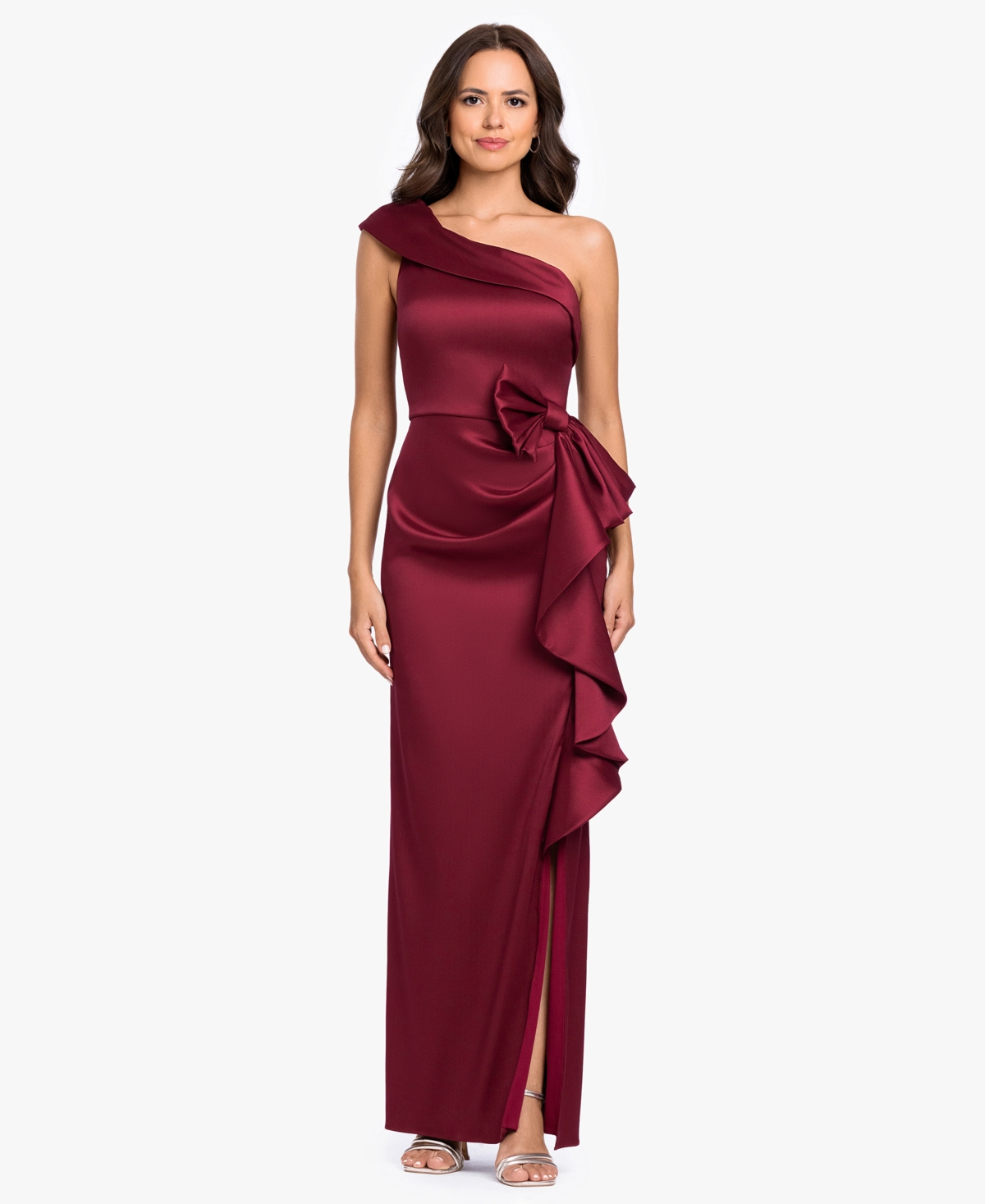 Click here for Betsy & Adam Womens Arcadia One-Shoulder Side Bow... prices