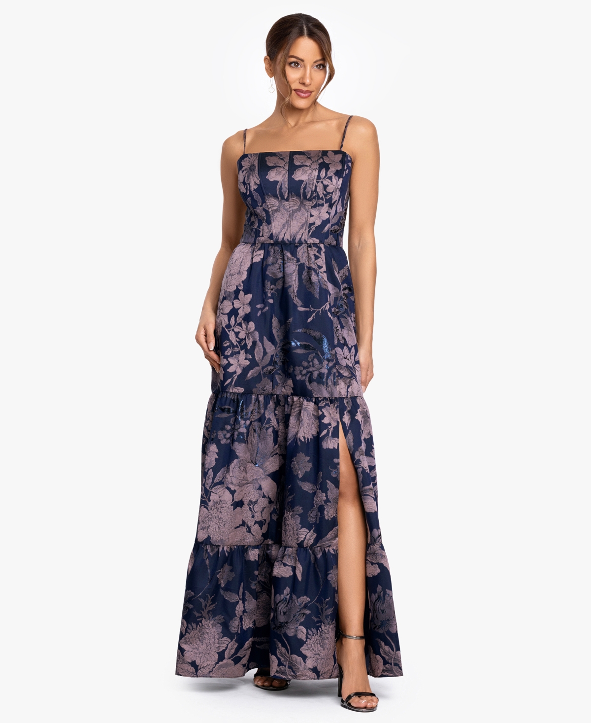 Click here for Betsy & Adam Womens Brocade Spaghetti Strap Corset... prices