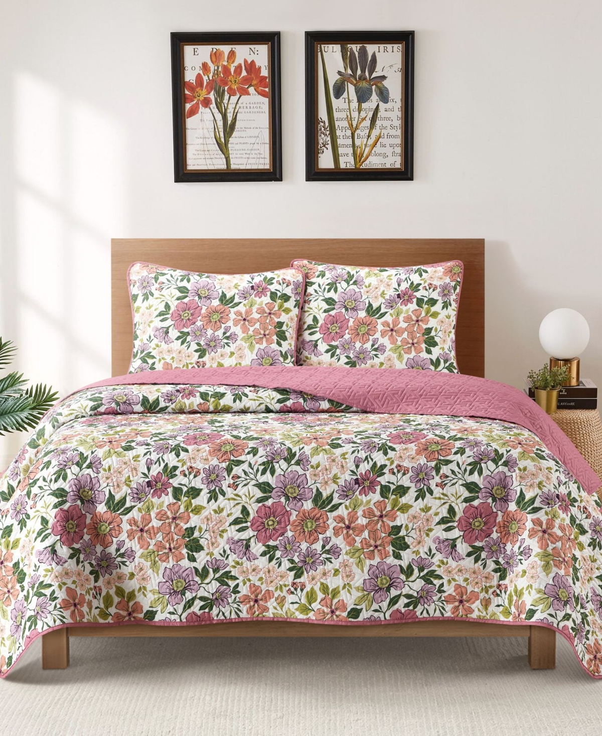 Click here for Stratford Park Flora Floral 3-Piece Quilt Set  Kin... prices