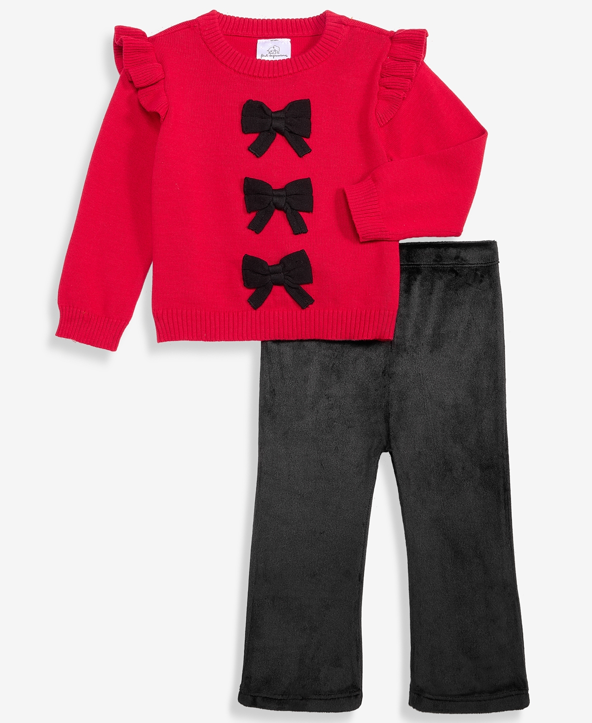 Click here for First Impressions Baby Girls 3M-24M Cotton Bows Sw... prices