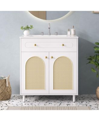 Click here for Thirtypeachy 30 Modern Mdf Bathroom Vanity Set Wit... prices