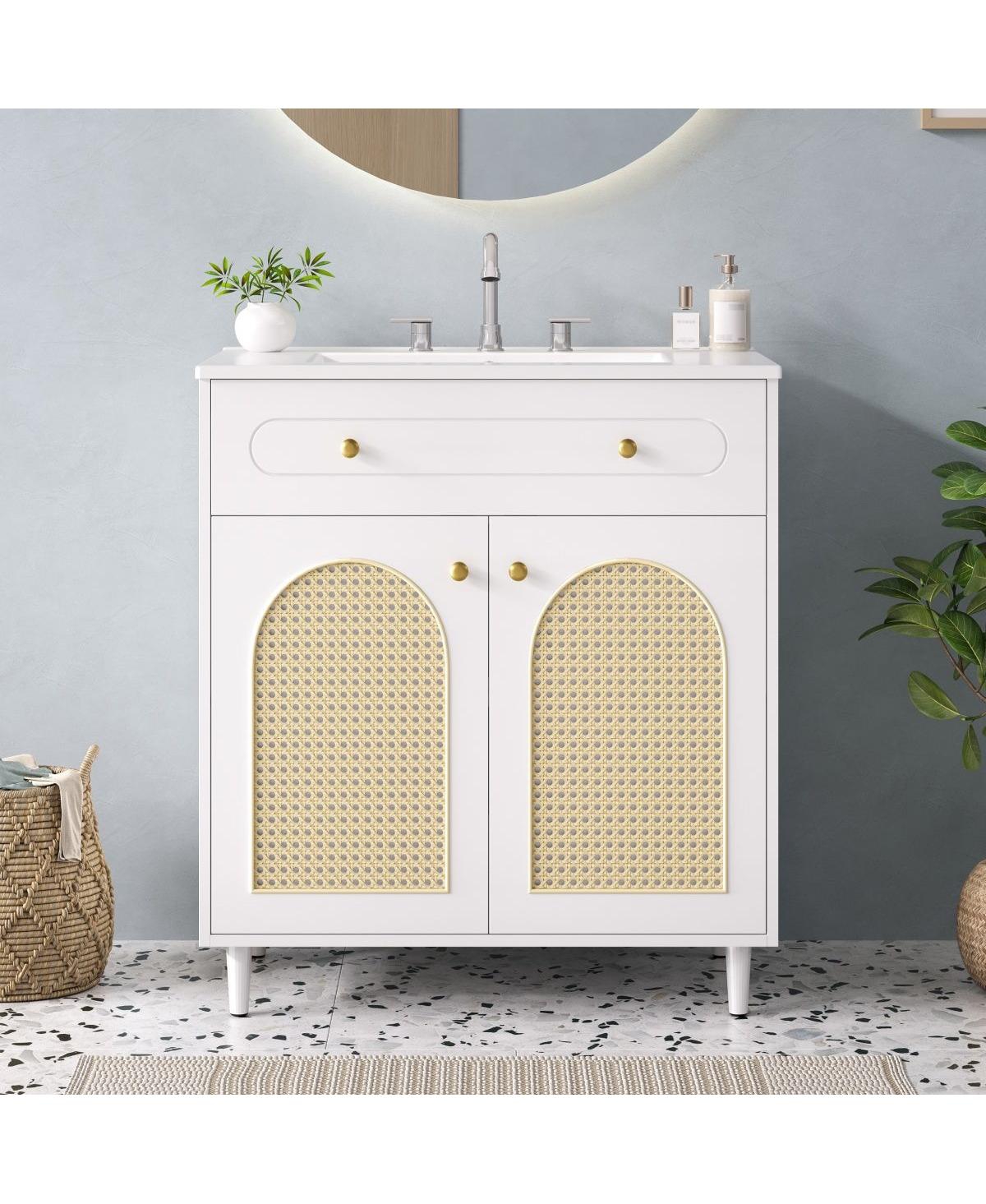 Click here for Thirtypeachy 30 Modern Mdf Bathroom Vanity Set Wit... prices