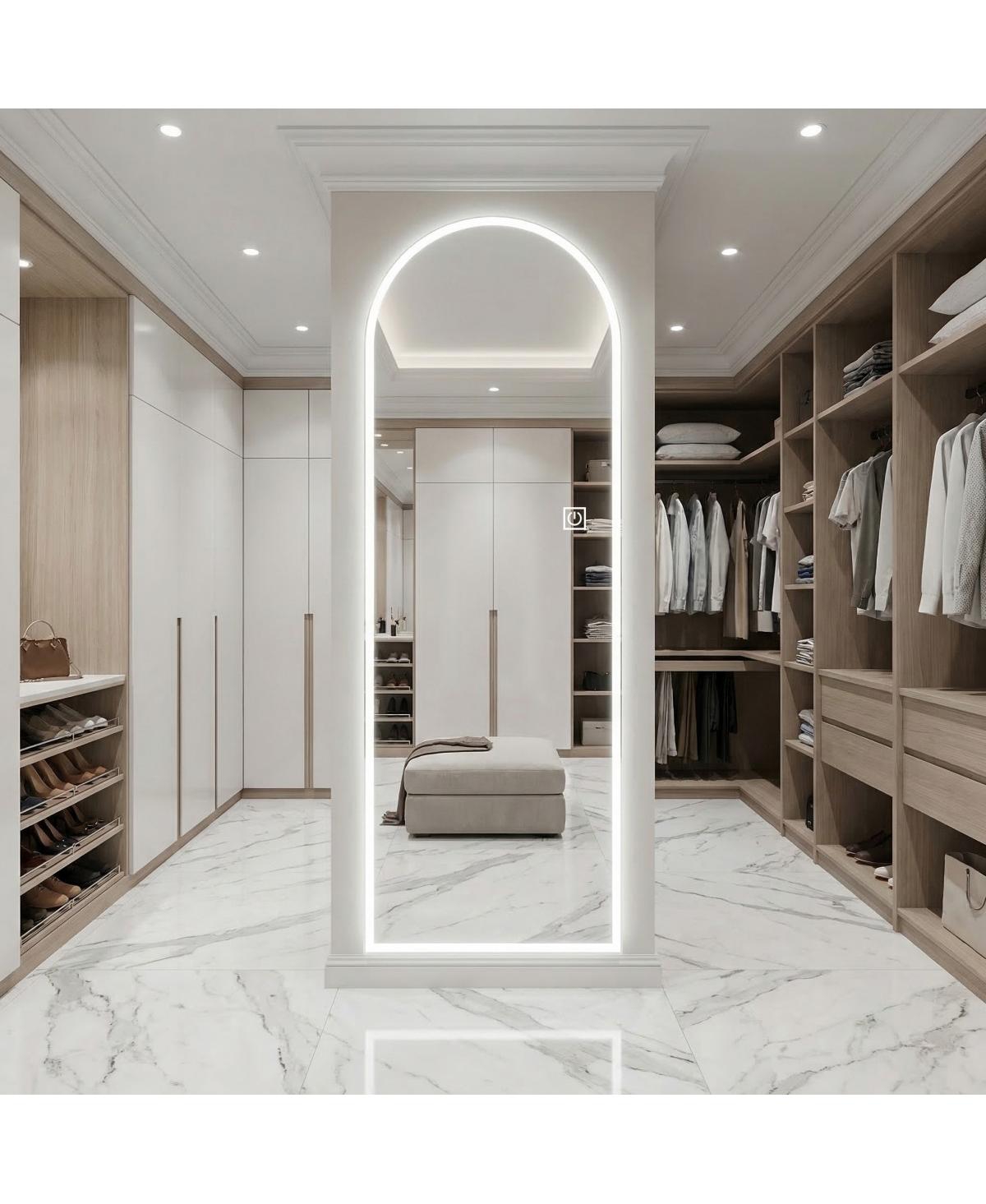 Click here for Laoties 65 x 21 Arched Led Full Length Wall Mirror... prices