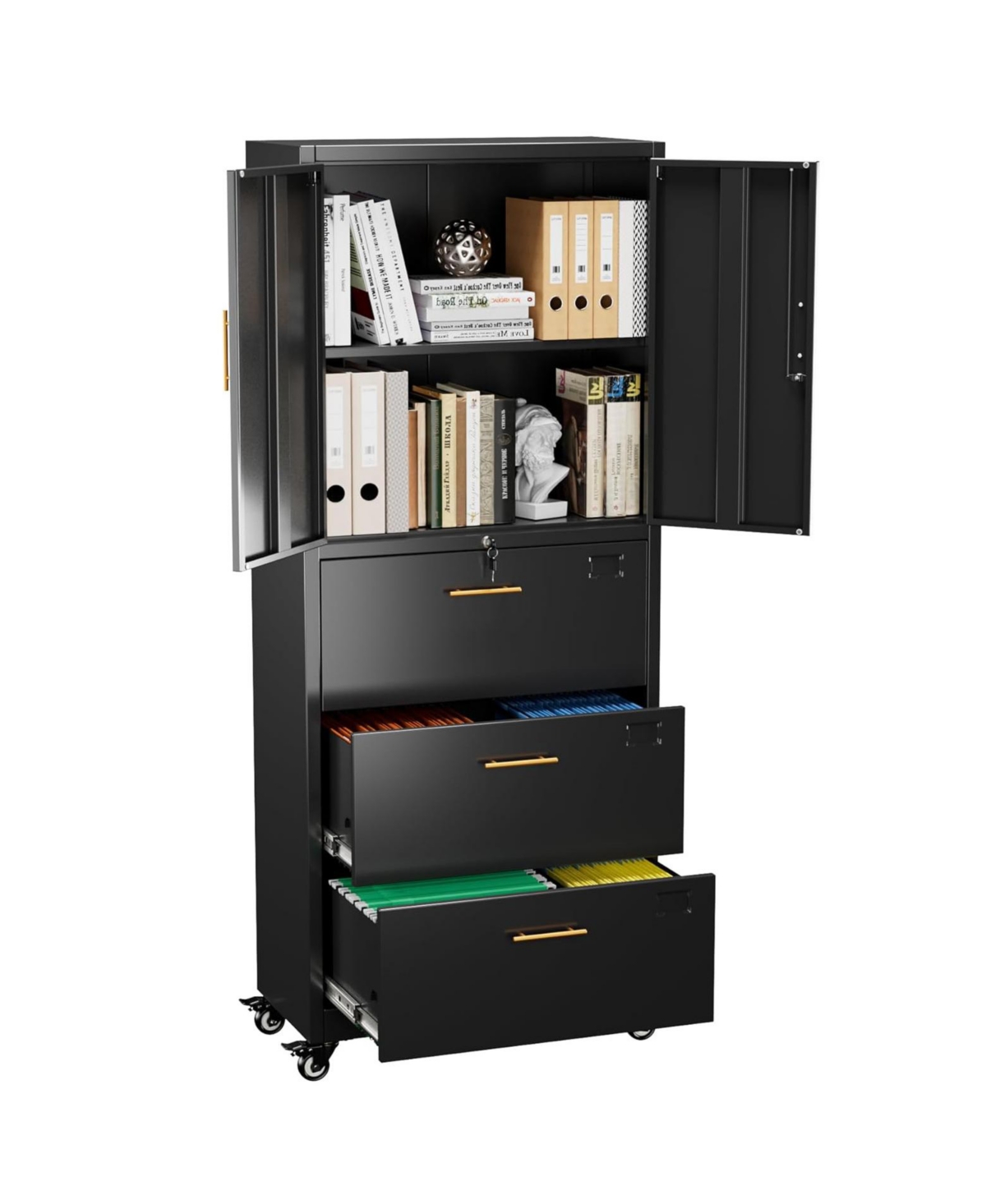 Click here for Boyel Living Metal File Cabinet with 3 Drawers and... prices