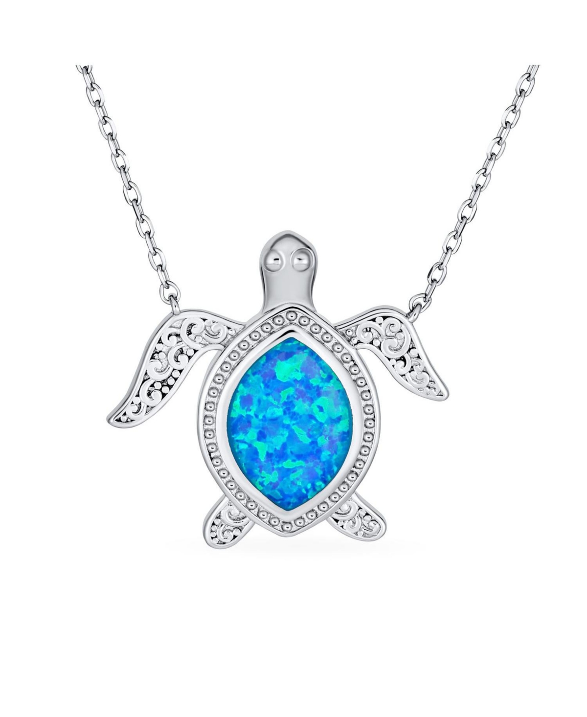 Click here for Bling Jewelry Sea Turtle Pendant Necklace Created... prices