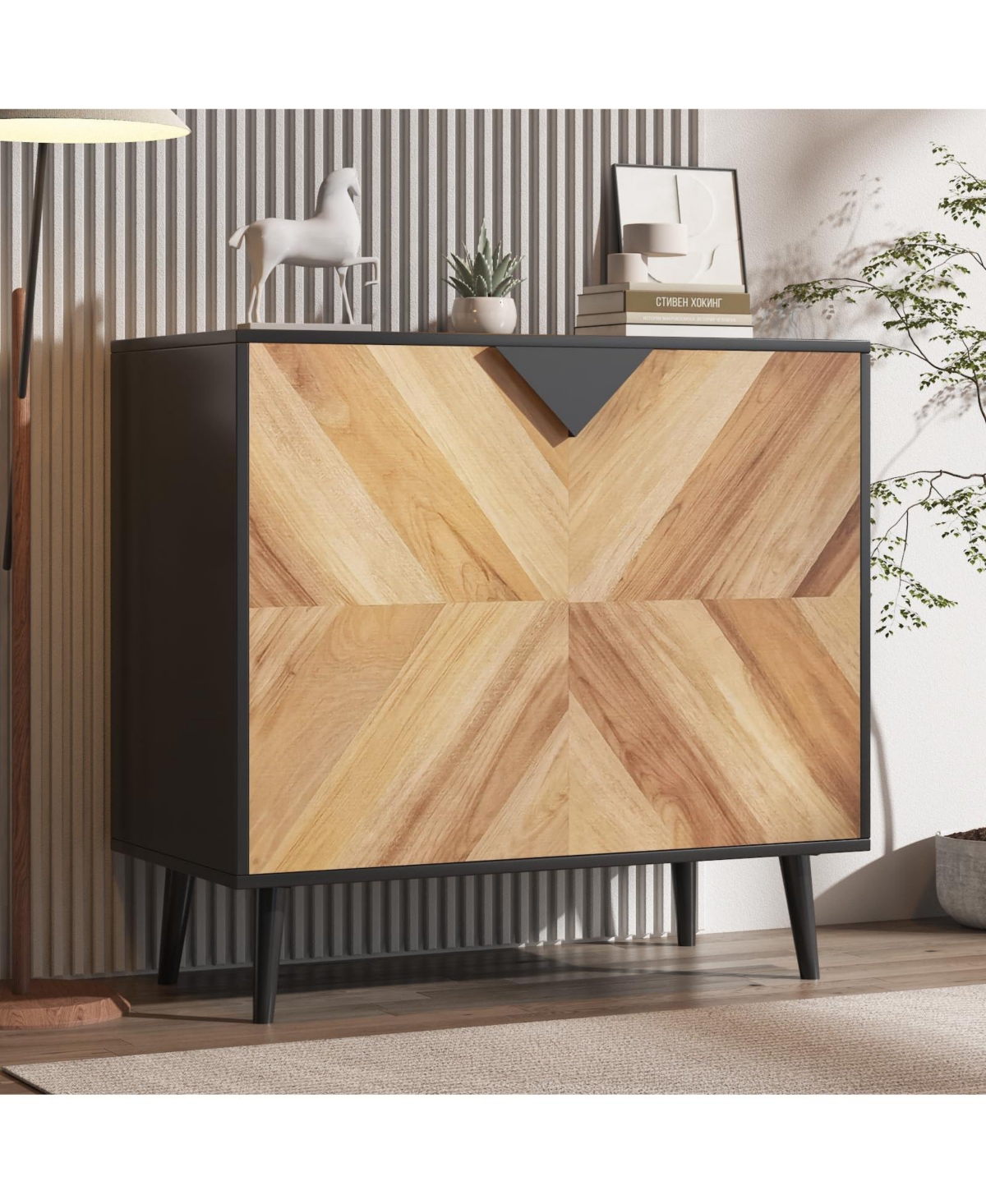 Click here for homfan Storage Cabinet with Shelf and Doors  Moder... prices