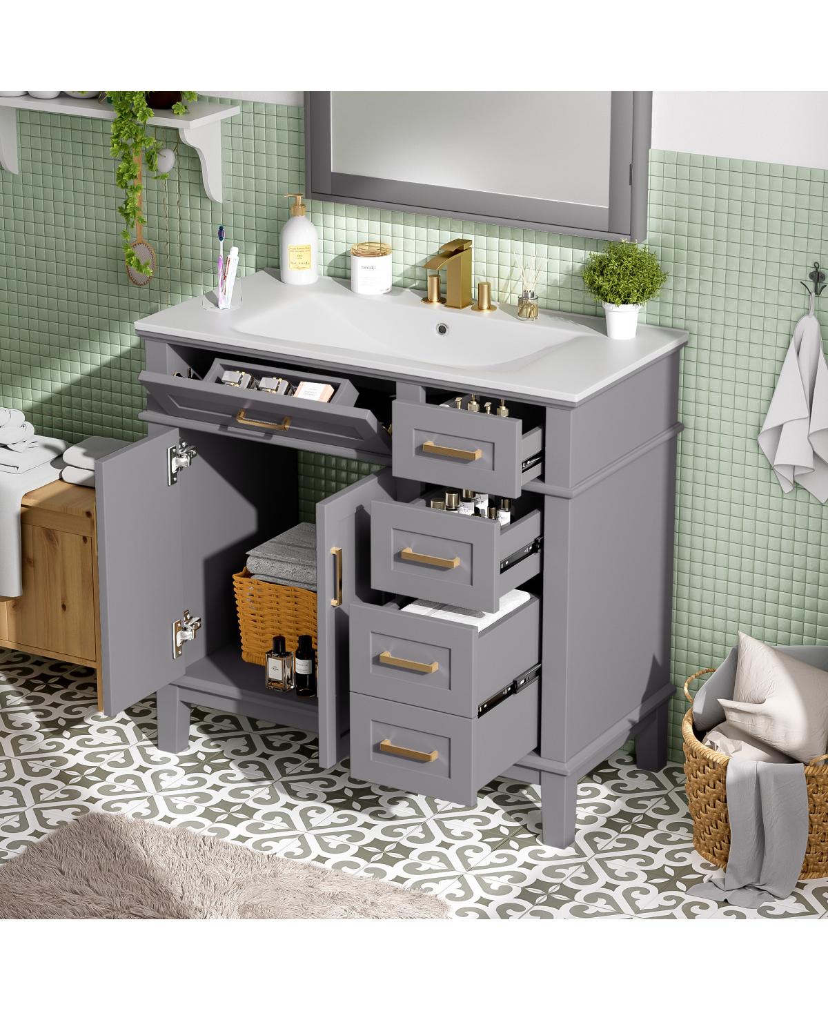 Click here for Sillysis 36 Modern Bathroom Vanity with Sink  Free... prices