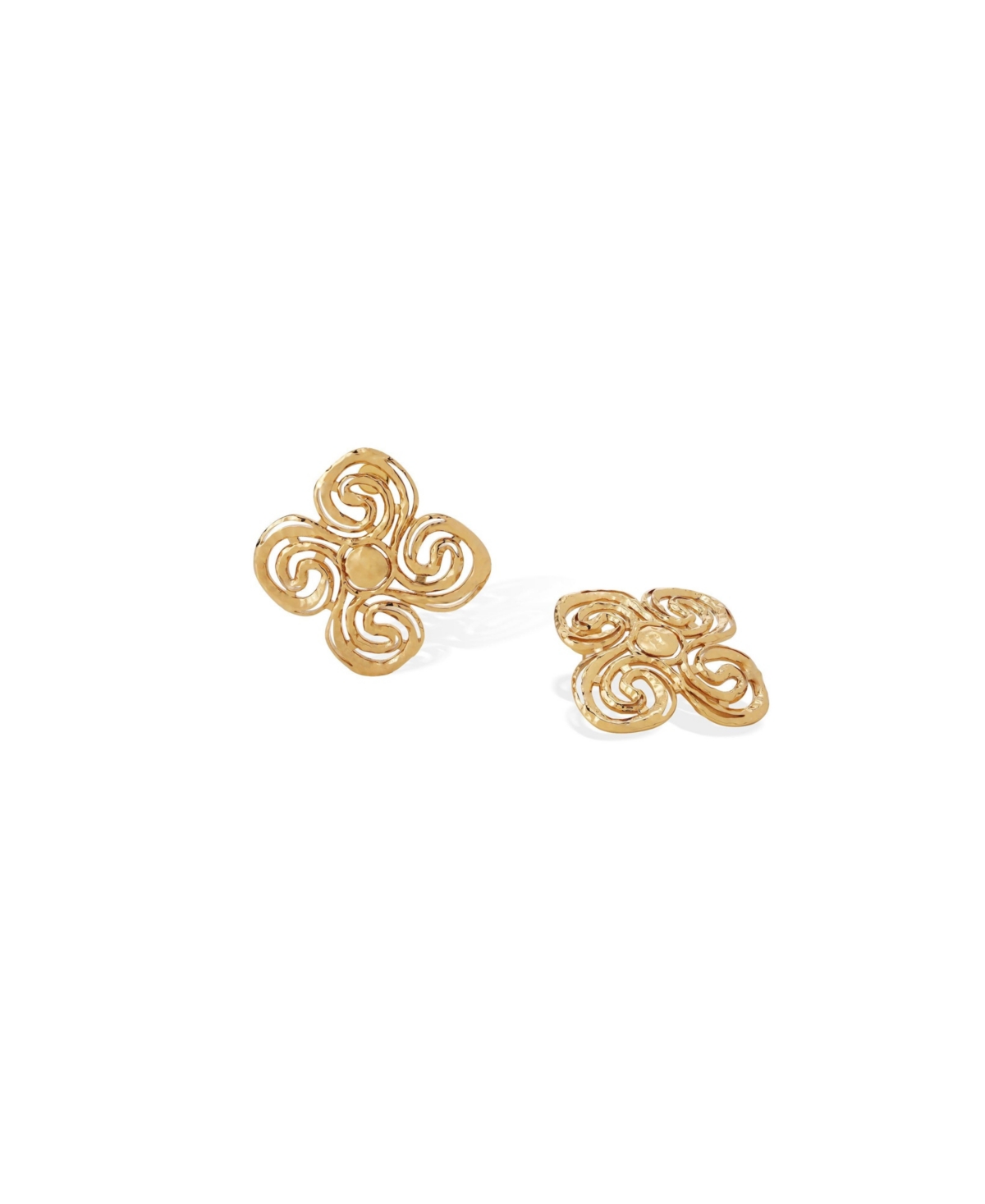 Click here for Retro Chic Eternal Spiral Earrings - Gold prices
