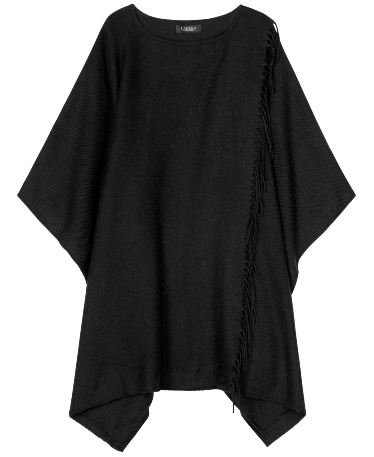 Click here for Lauren Ralph Lauren Fringe Poncho - Black prices