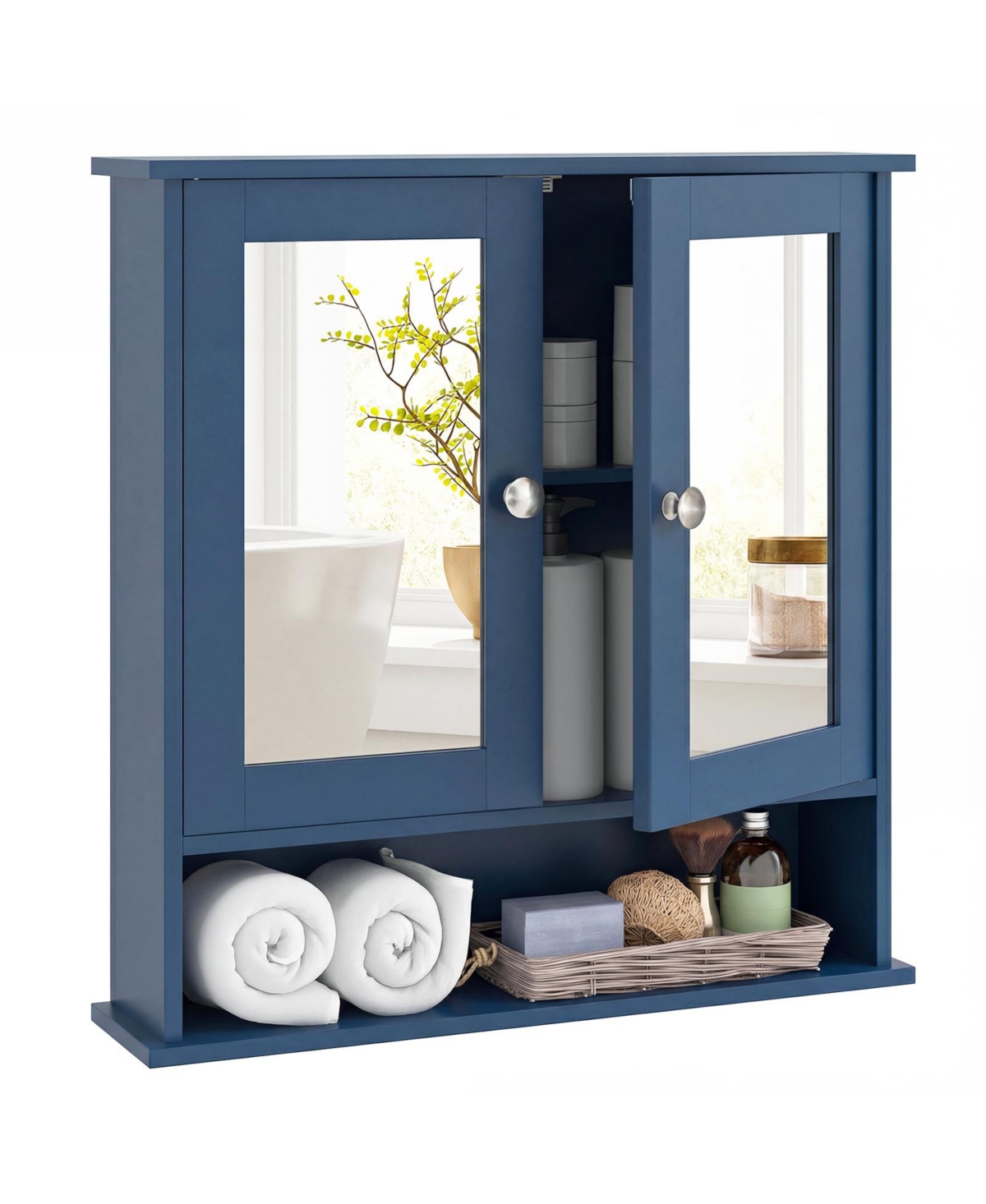 Click here for Volenca Double-Door Wall-Mounted Bathroom Mirror C... prices