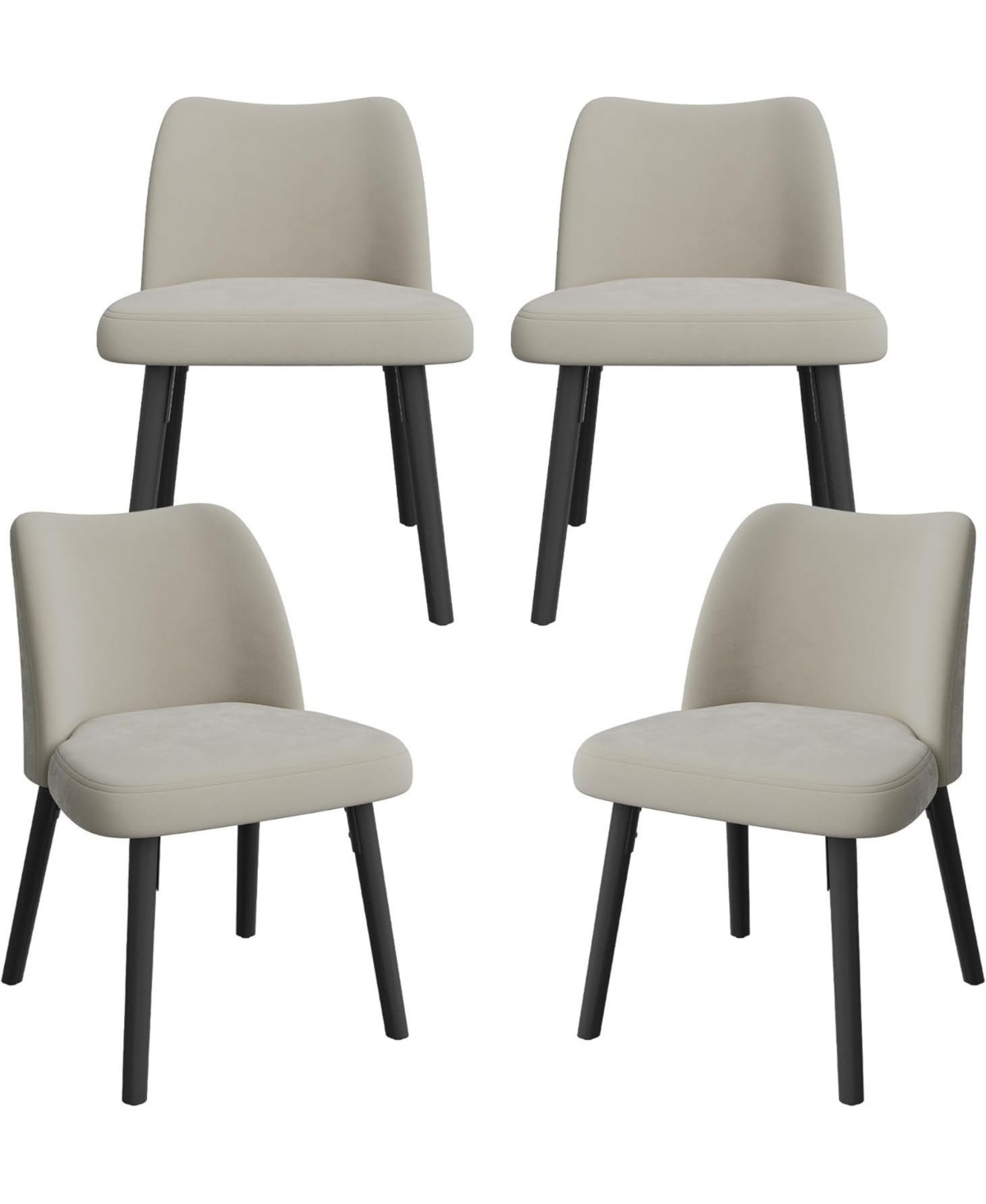 Click here for gaomon Velvet Dining Chairs Set of 4  Modern Side... prices