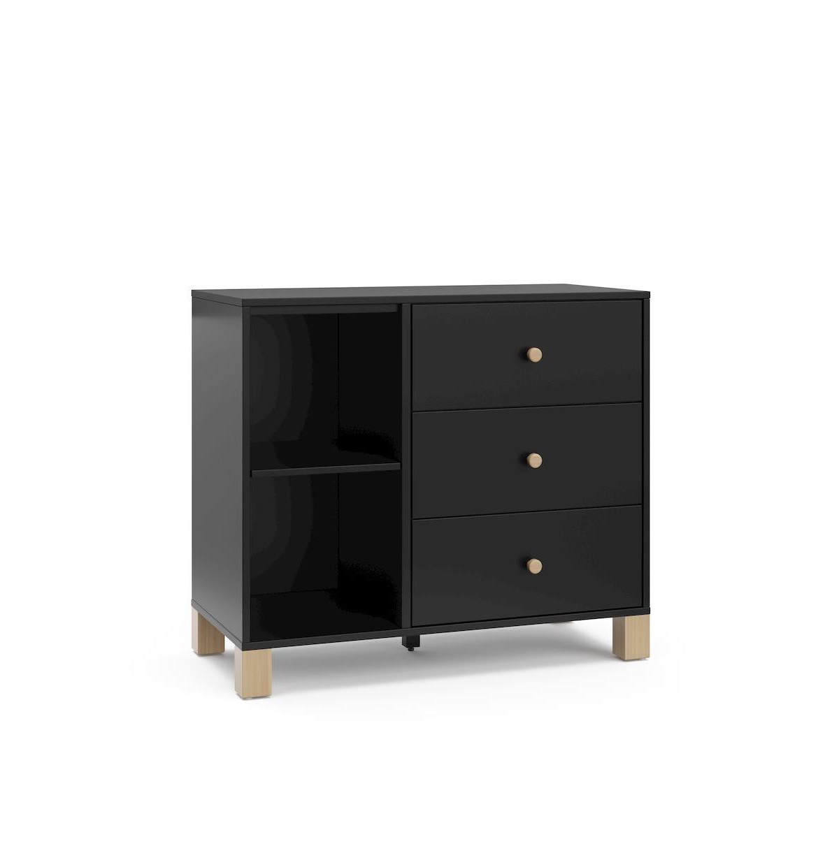 Click here for Storkcraft California 3 Drawer Combo Dresser - Bla... prices