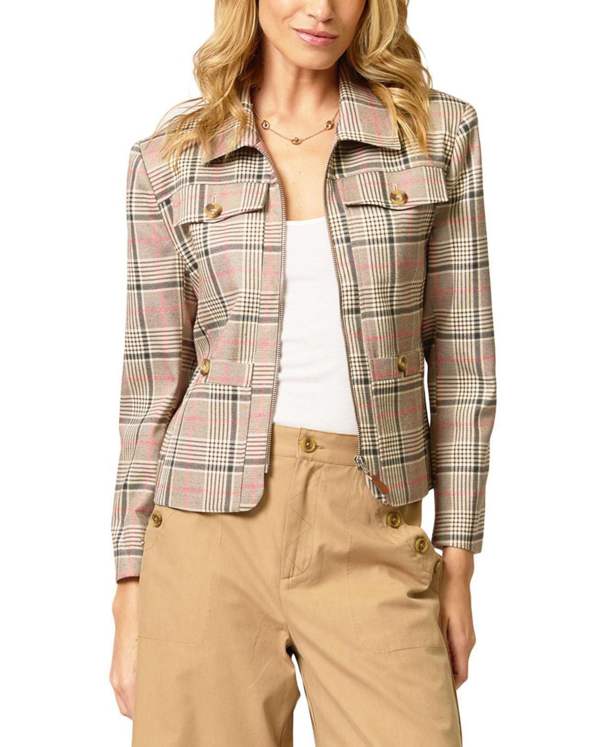 Click here for Central Park West Womens Dean Zip Up Pocketed Jack... prices