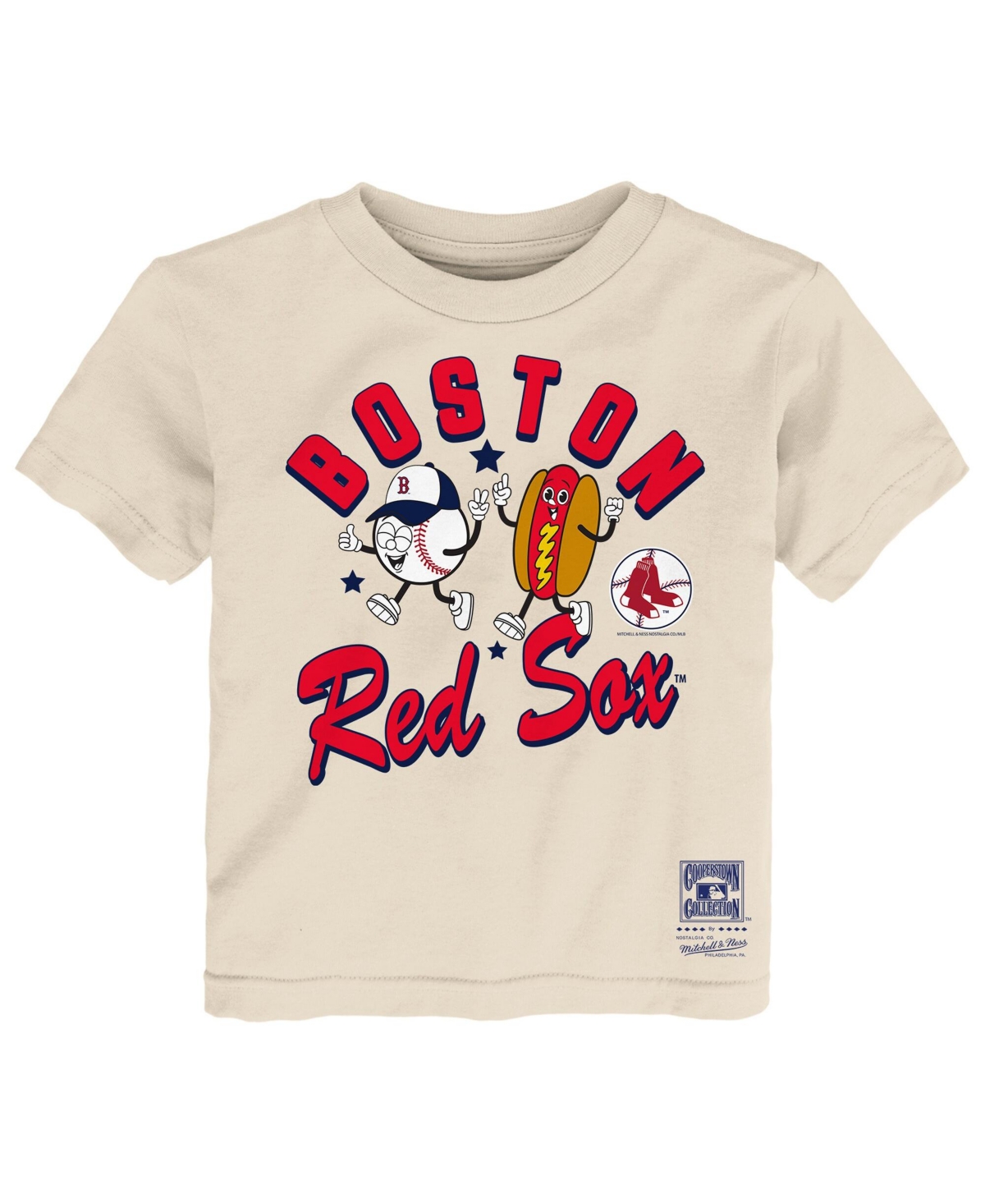 Click here for Mitchell & Ness Toddler Natural Boston Red Sox Sna... prices