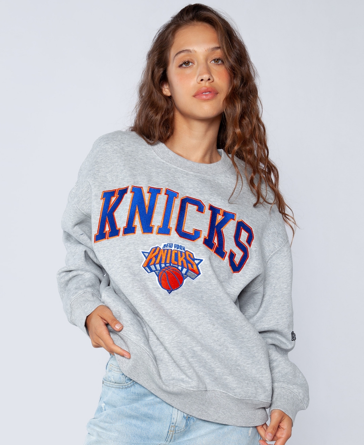 Click here for Hype And Vice Womens Gray New York Knicks Offside... prices