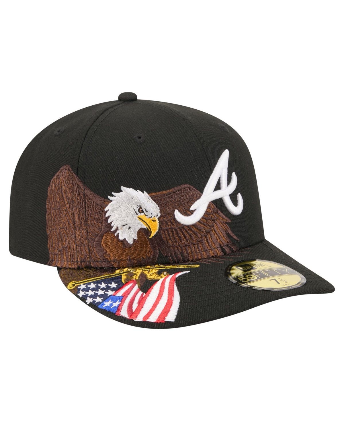 Click here for New Era Mens Black Atlanta Braves Americana Bald E... prices
