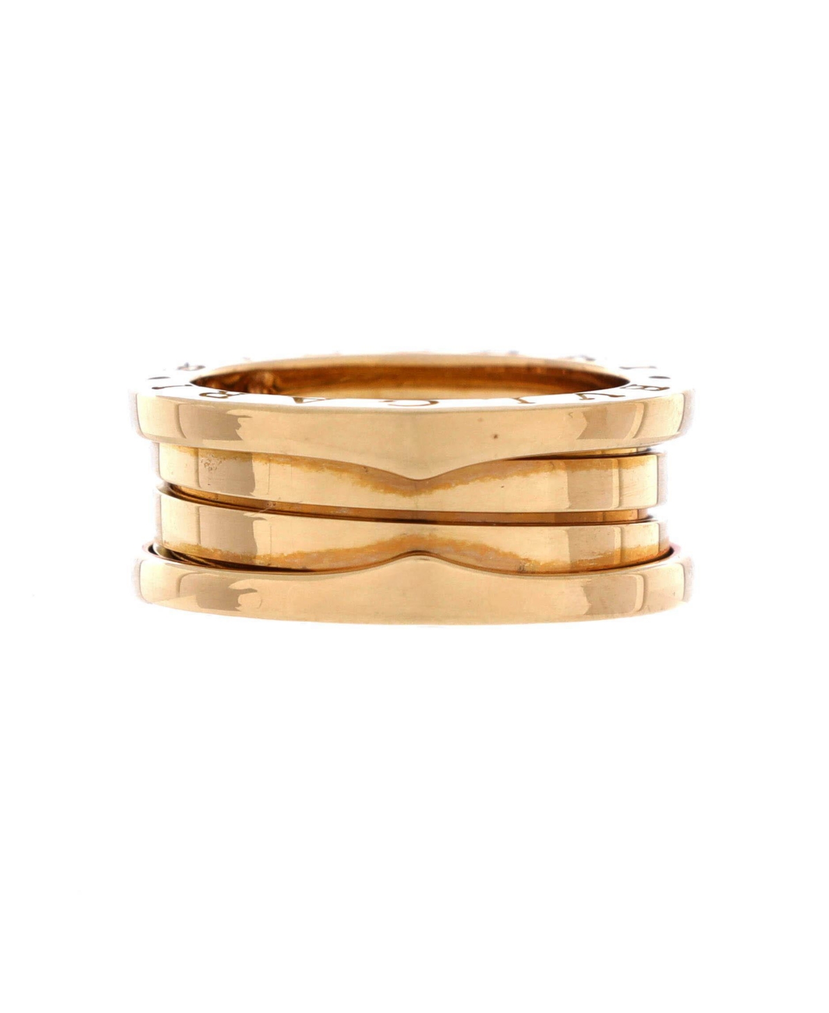 Click here for Pre-Owned Bvlgari B.Zero1 Three Band Ring - 18k ye... prices