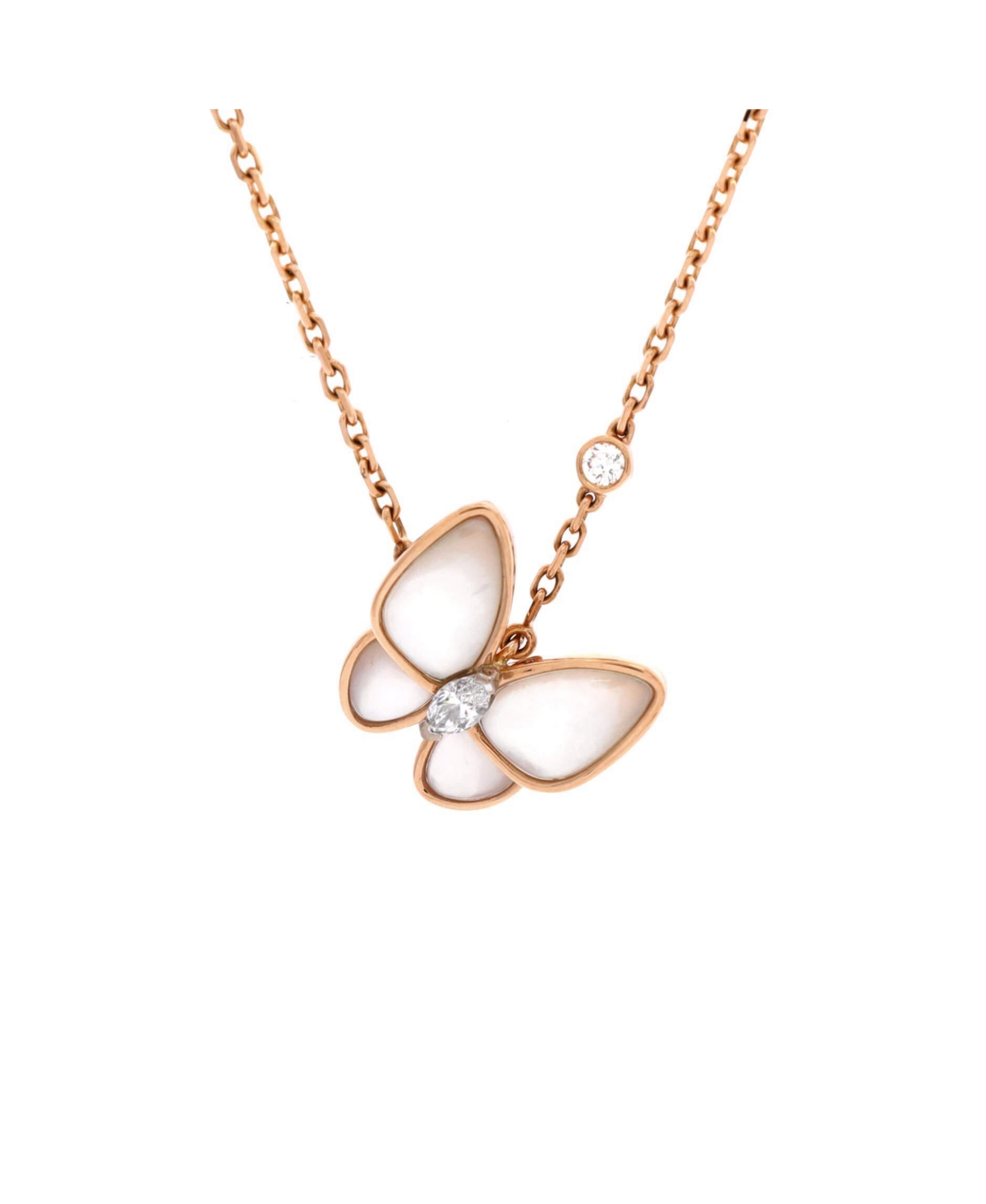 Click here for Pre-Owned Van Cleef & Arpels Two Butterfly Pendant... prices