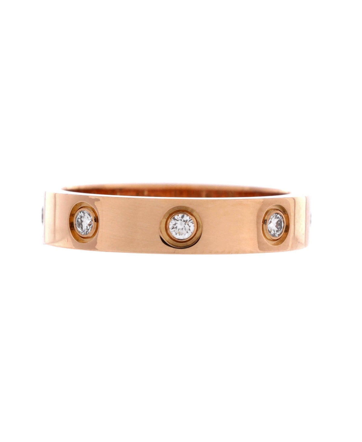 Click here for Pre-Owned Cartier Love Wedding Band 8 Diamonds Rin... prices