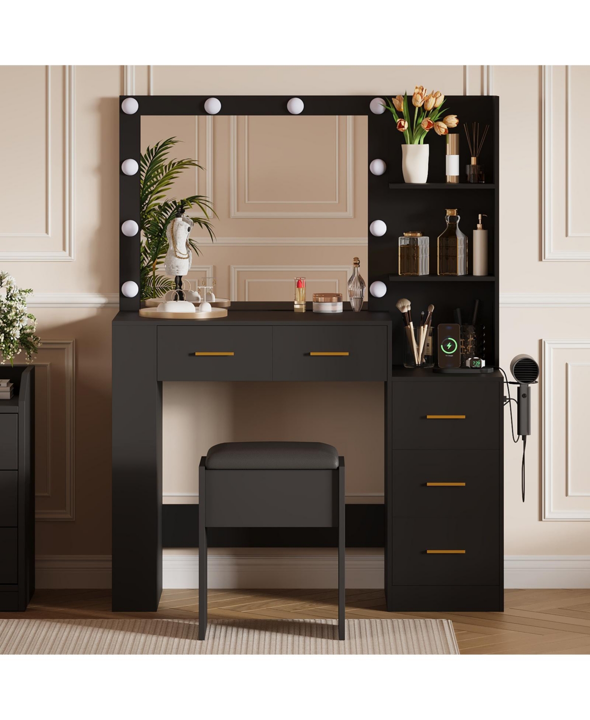 Click here for homfan Makeup Vanity Desk with Mirror  41 Dressing... prices