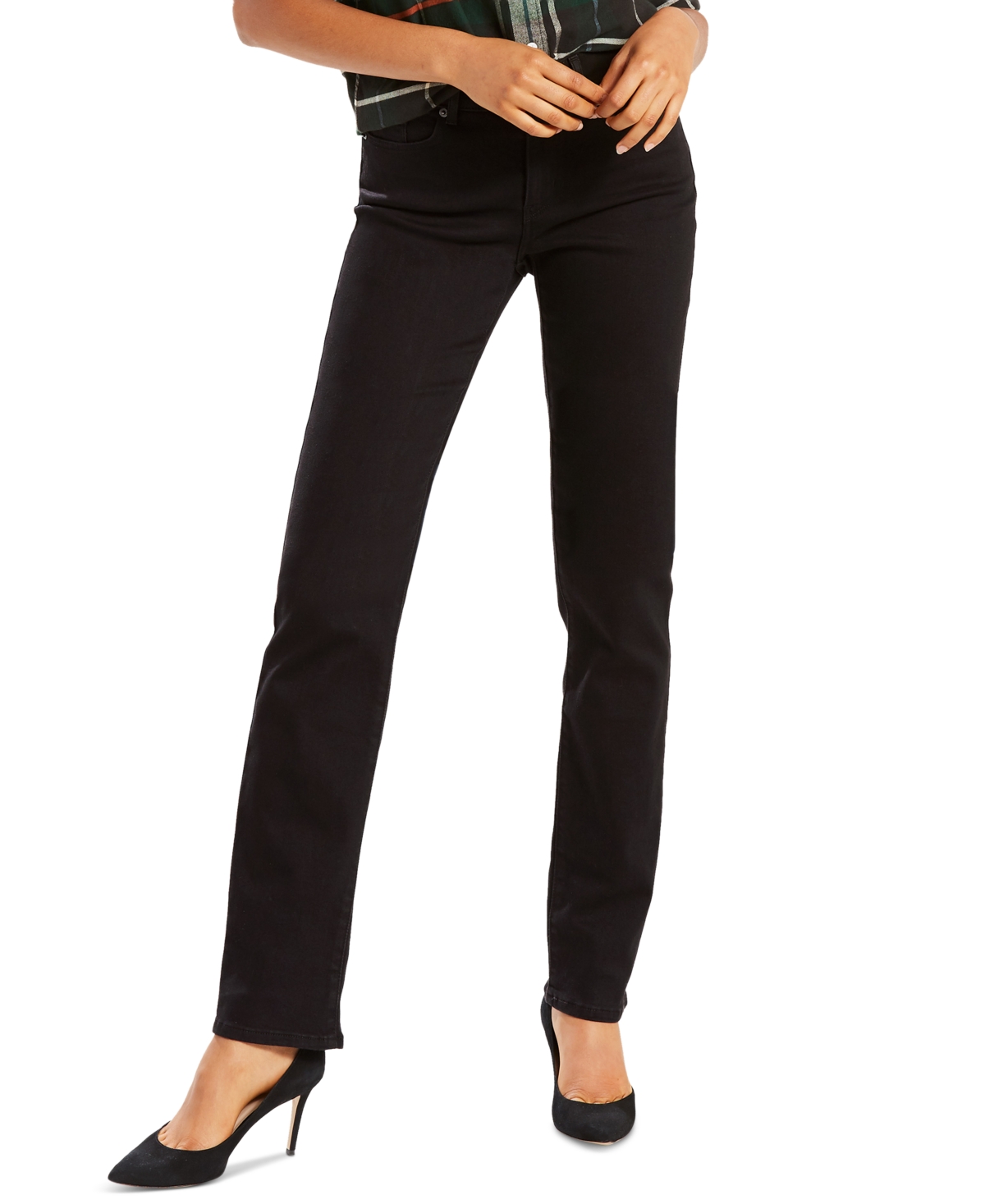 Click here for Levis Womens Classic Mid Rise Straight-Leg Jeans -... prices