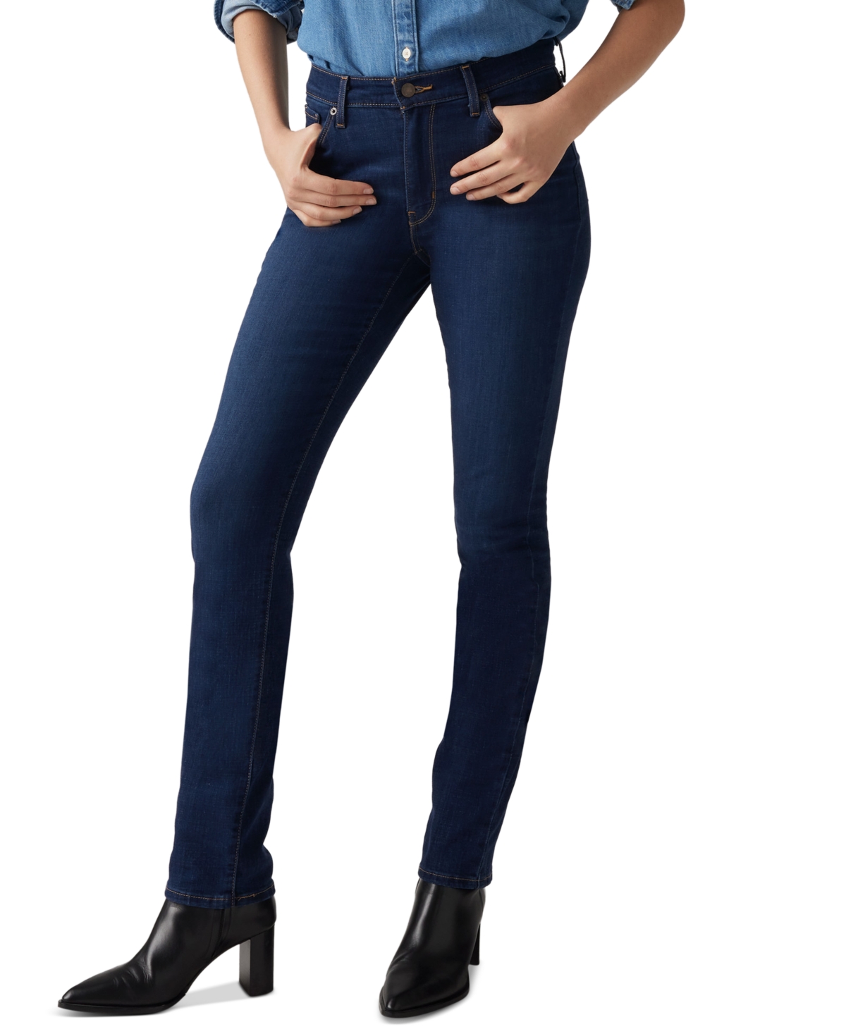 Click here for Levis Womens Classic Mid Rise Straight-Leg Jeans -... prices