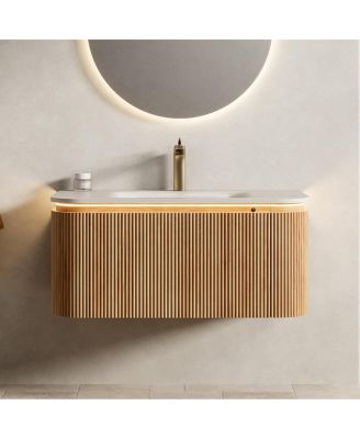 Click here for Thirtypeachy 36 Floating Vanity With Sintered Ston... prices