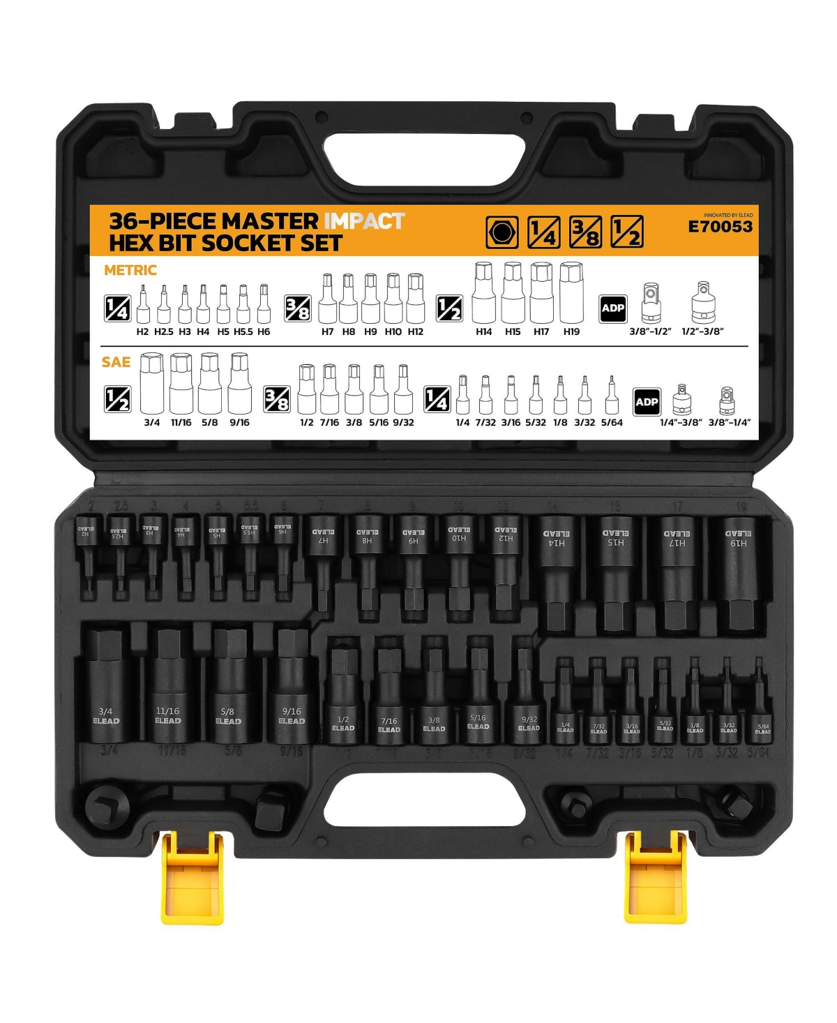 Click here for Xdovet Hex Bit Impact Socket Set 36-Piece 1/4inch... prices