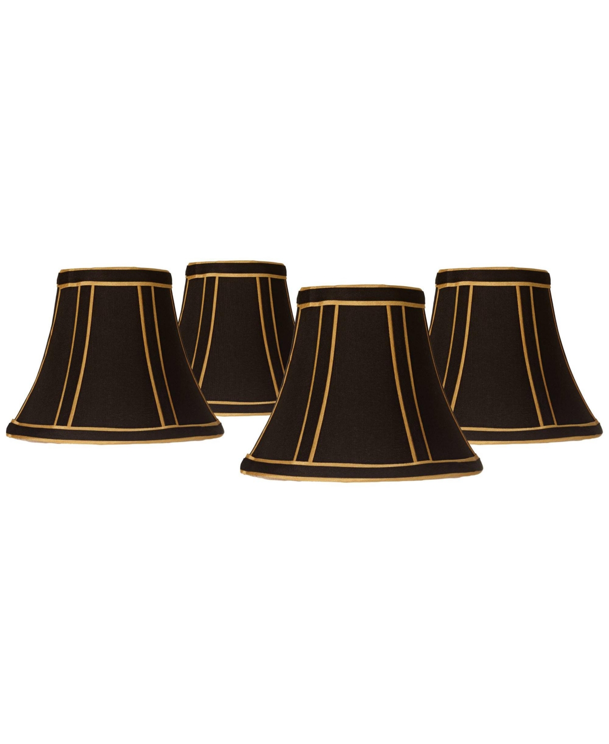 Click here for Springcrest Set of 4 Empire Lamp Shades Trim Small... prices