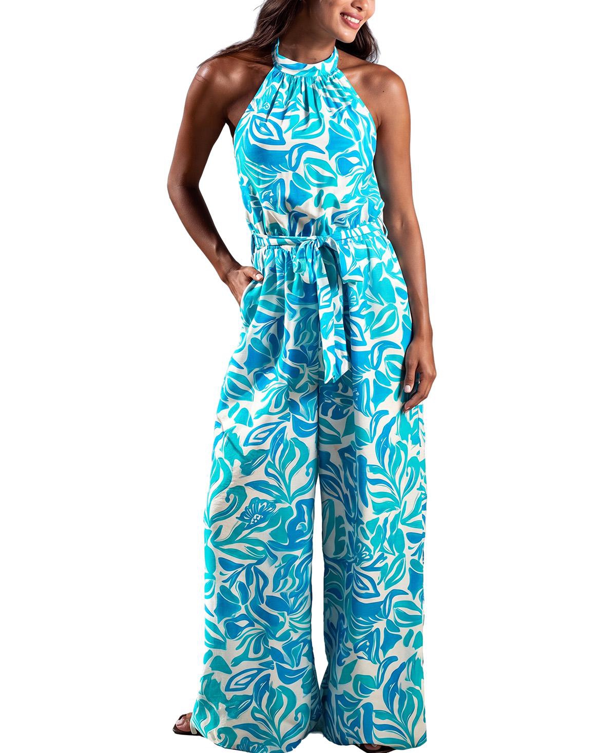 Click here for Cupshe Womens Halter Neck Unlined Jumpsuit - Light... prices