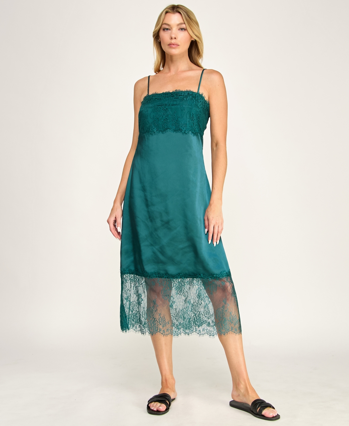 Click here for Row A Juniors Sleeveless Midi Dress - Teal prices